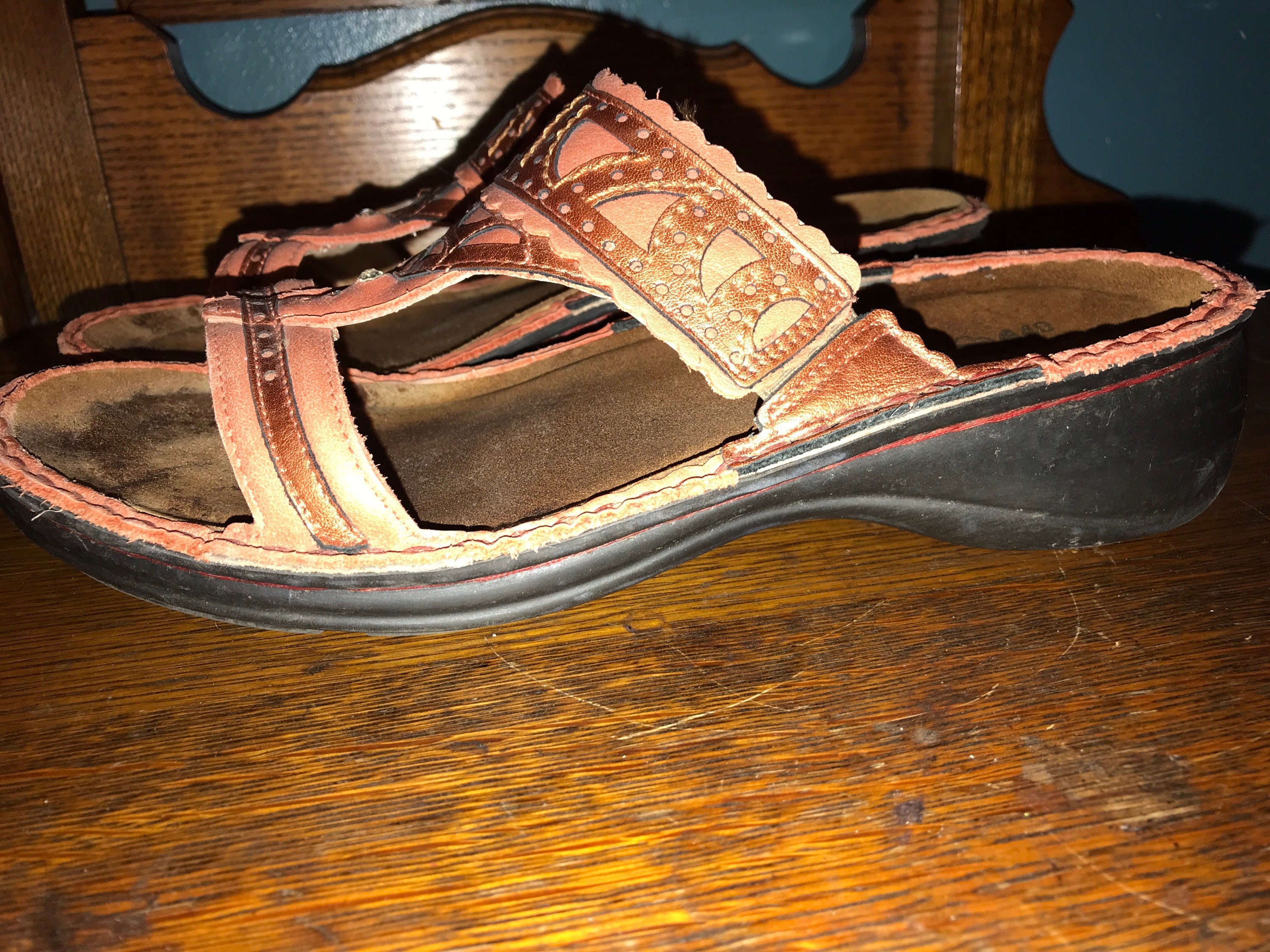 Vintage Naot Sandals. Naot Coral Leather Sandals. Naot Israel Shoes ...