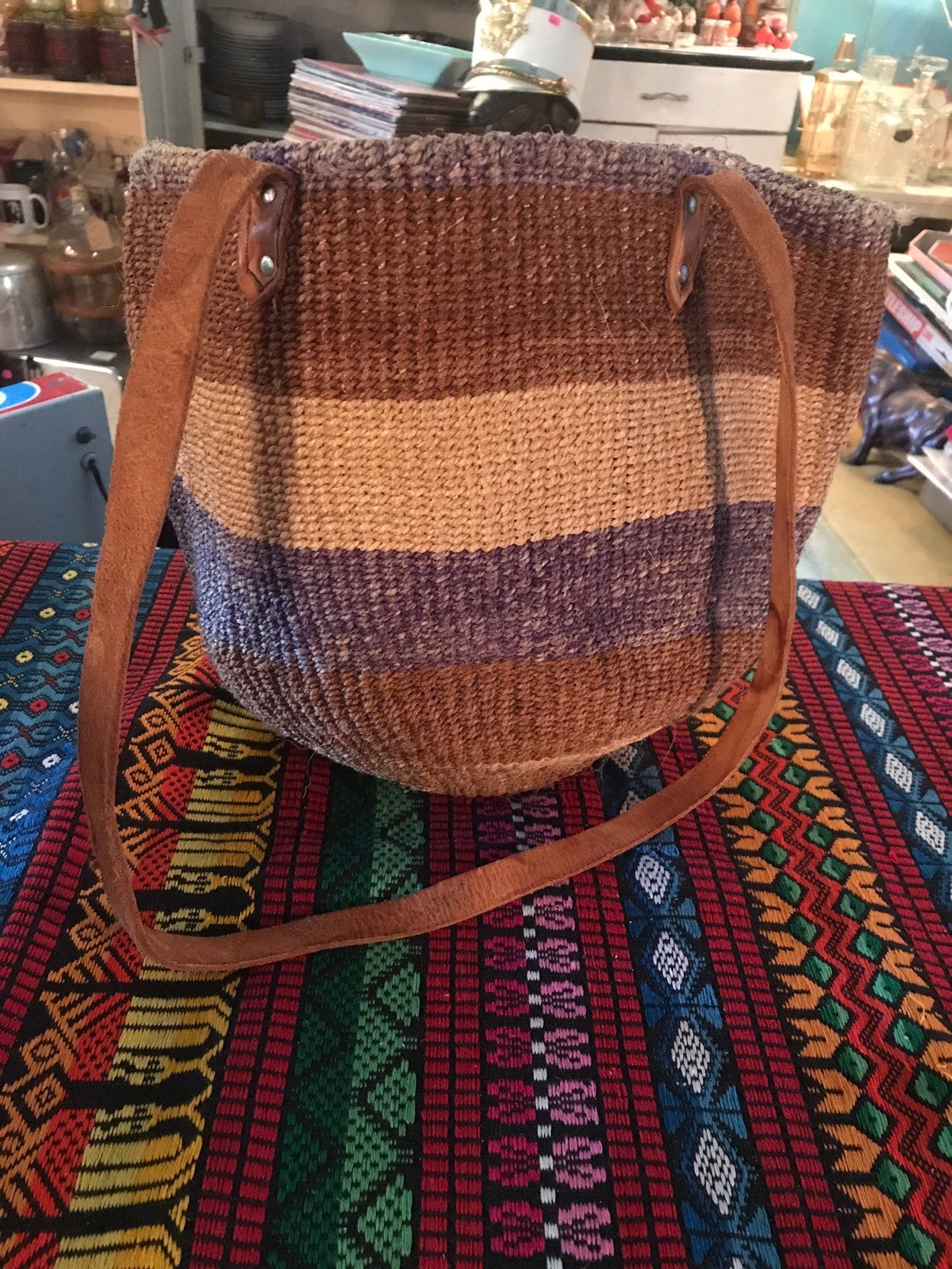 Vintage Jute Bag. Jute Bag. Jute Bag Purse. Purse. Vintage Boho. Boho ...