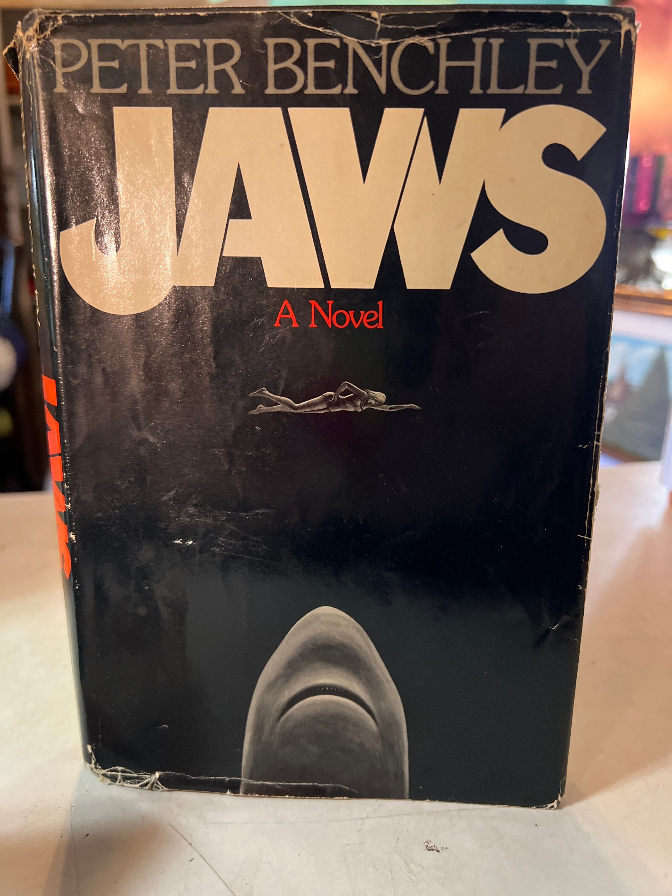 Vintage Jaws By Peter Benchley. 1974 First Edition Hardback Book Jaws ...