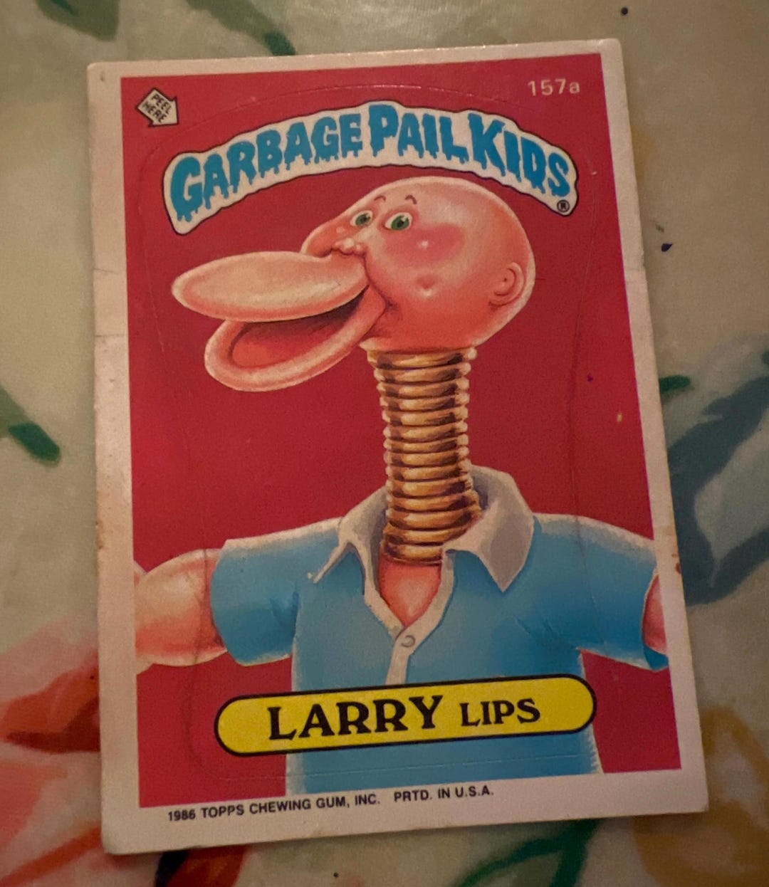 1986 Garbage Pail Kids Cards, Larry Lips, Card 157a - Etsy