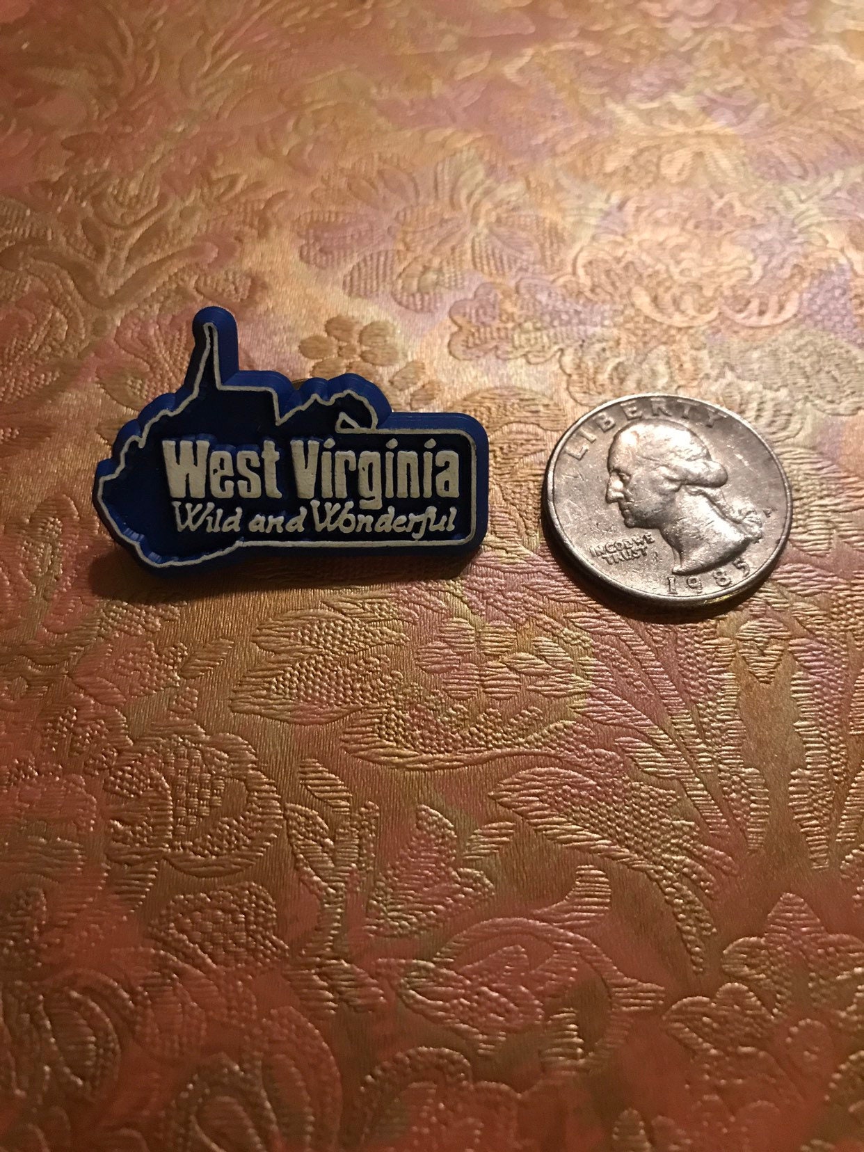 Vintage Lapel Pin. West Virginia Lapel Pin. Souvenir Pin. West Virginia ...