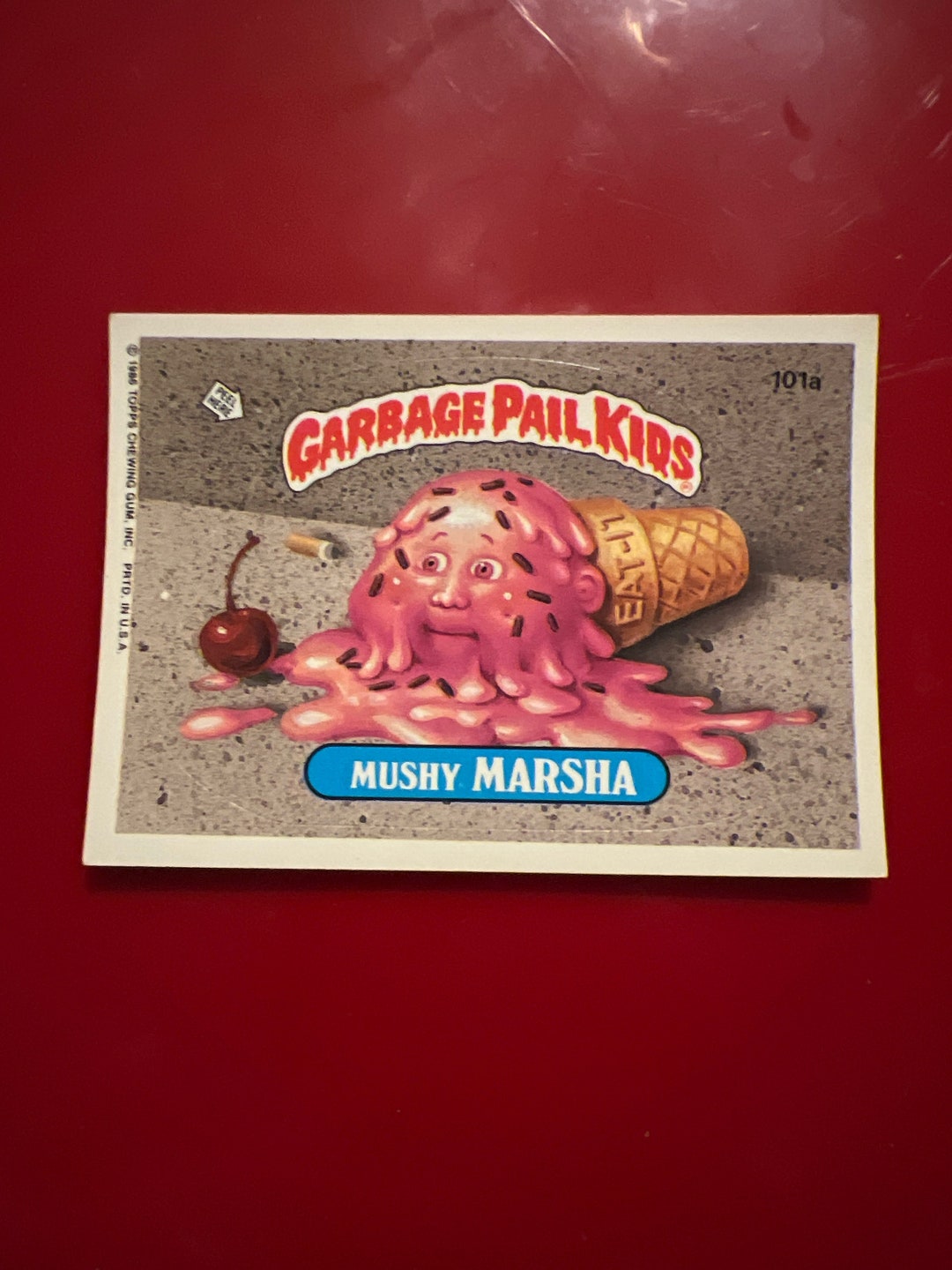 Vintage Garbage Pail Kids Cards. 1986 Garbage Pail Kids. Mushy Marsha ...