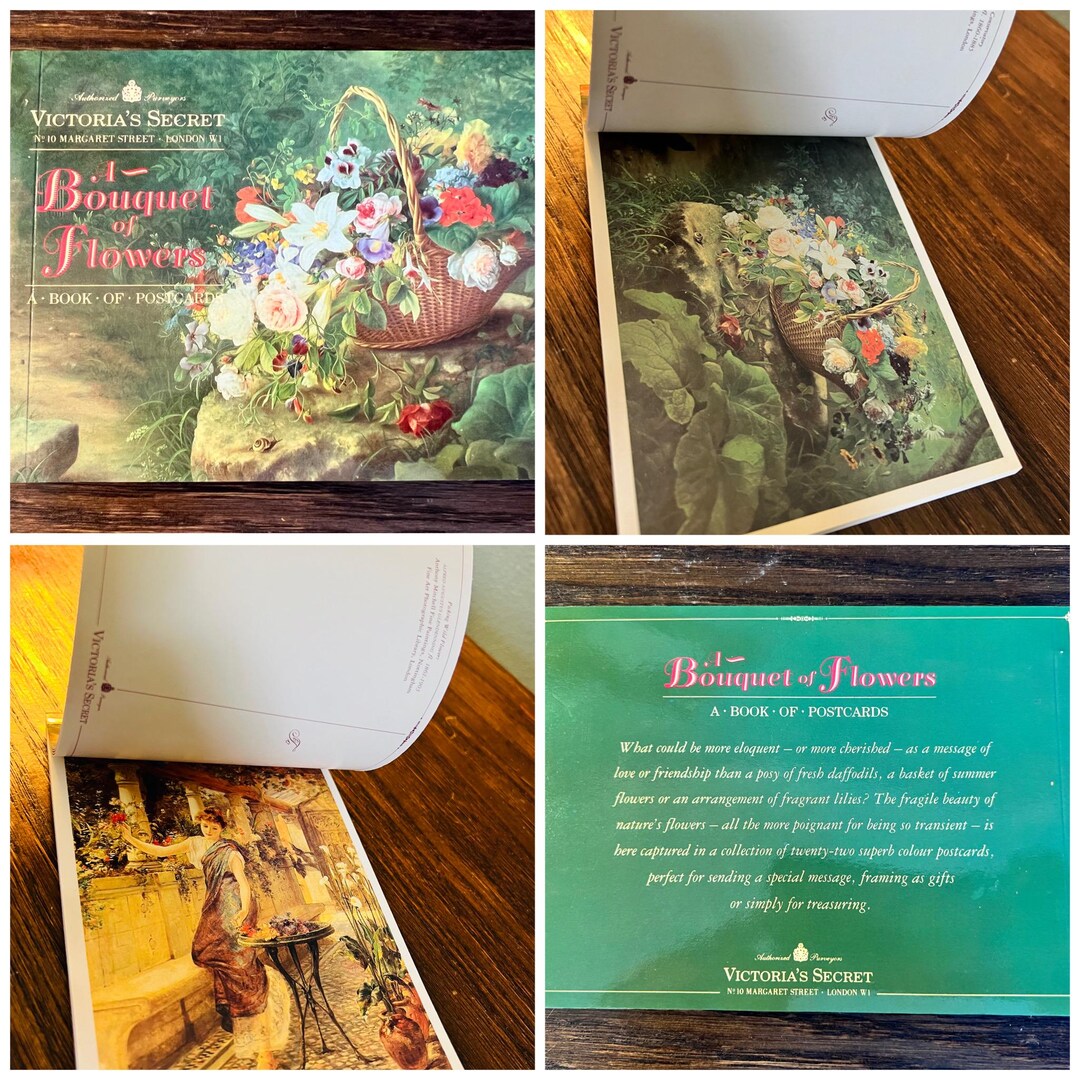 Vintage Victorias Secret 1990 Postcard Books, Set of Two - Etsy