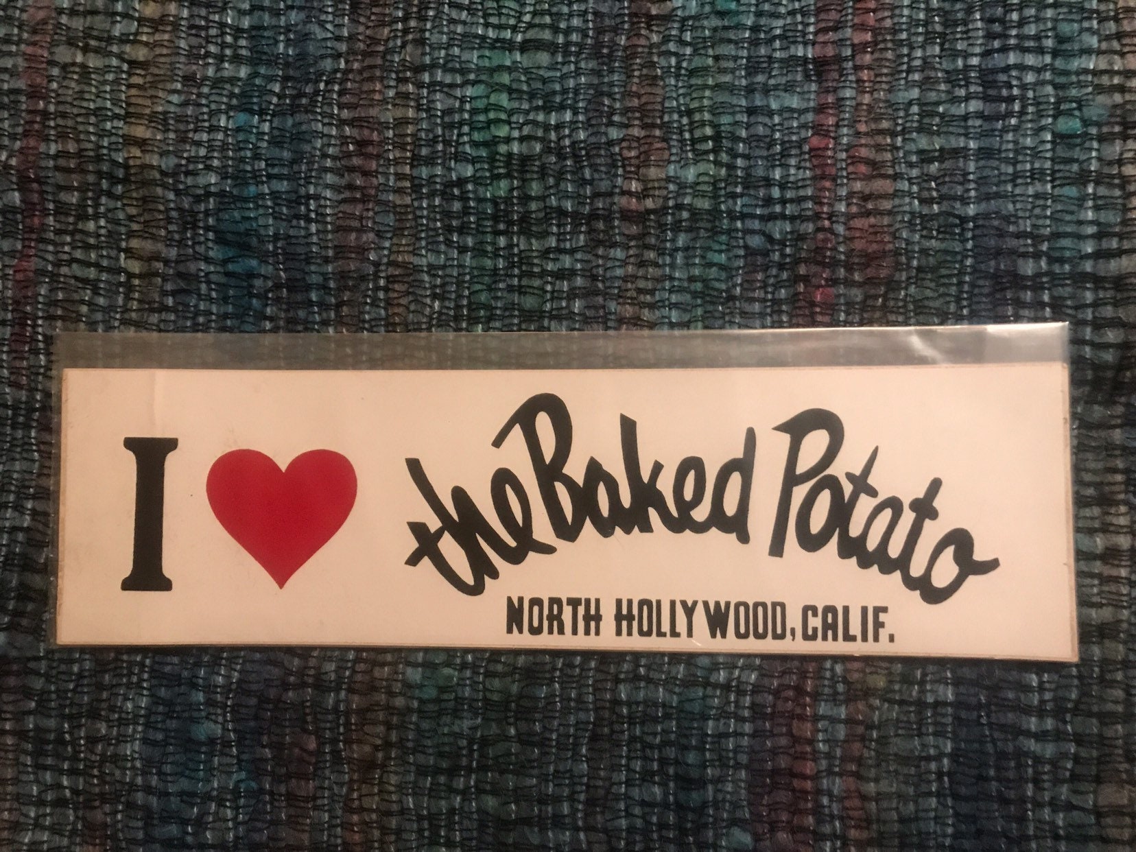 Vintage The Baked Potato Jazz Club Bumper Sticker. The Baked Potato ...