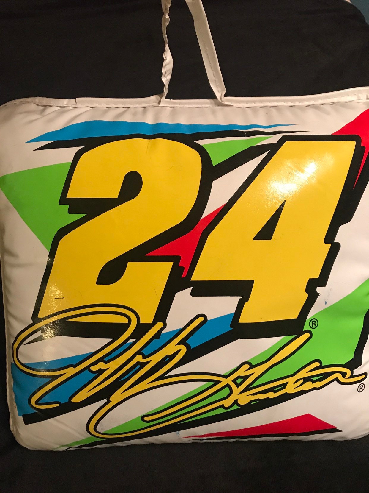 Vintage Jeff Gordon Nascar Chair Pillow. Jeff Gordon Dupont Racing ...