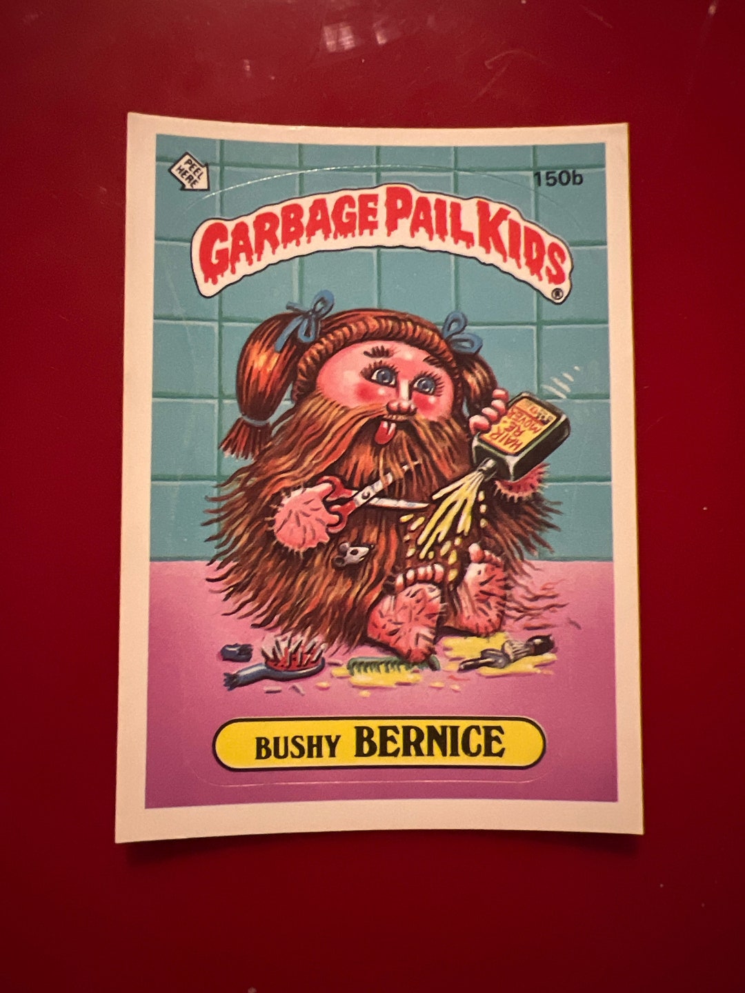 Vintage Garbage Pail Kids Cards. 1986 Garbage Pail Kids. Bushy Bernice ...