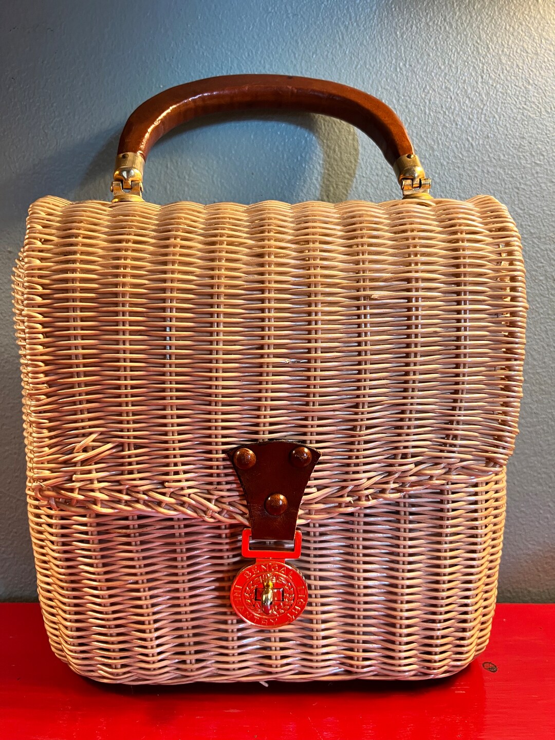 Vintage Lesco Lona Purse. Rare Lesco Lona Wicker Bag With Bengal Light ...