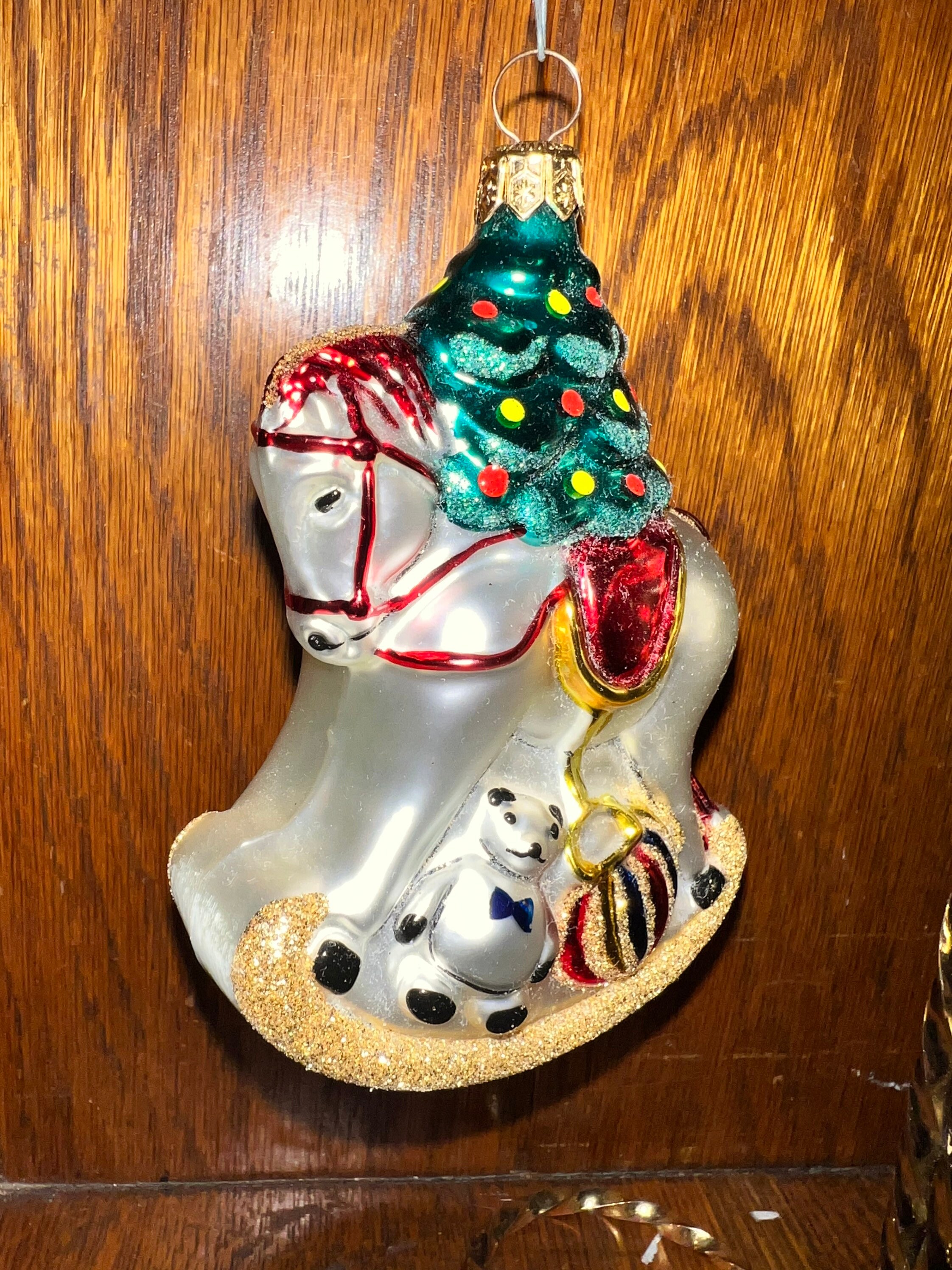 Vintage Kurt Adler Polonaise “Rocking Horse” Ornament By Komozja.