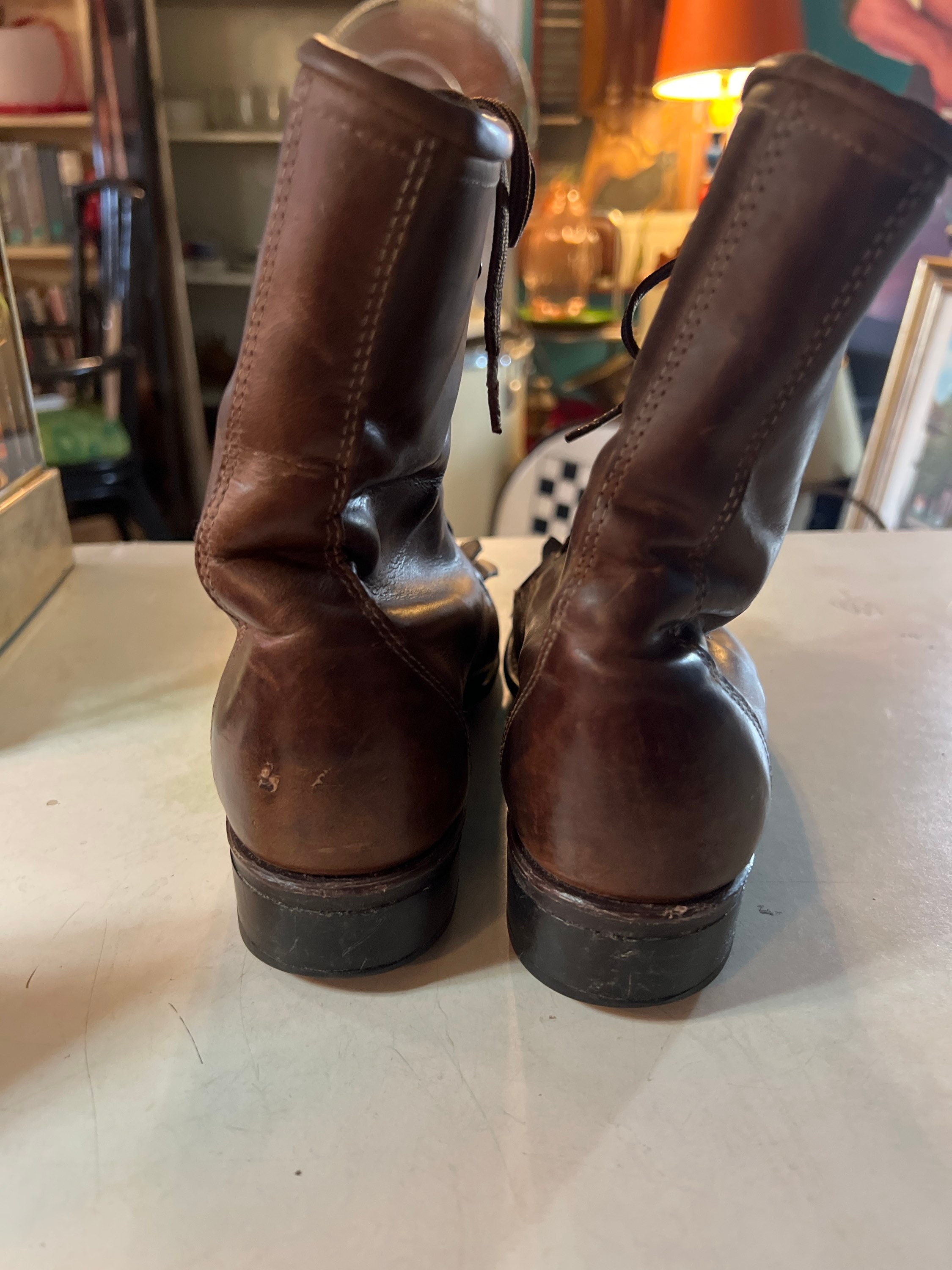 Vintage Women’s Laredo Roper Boots. Brown Leather Western Boots. Womens ...