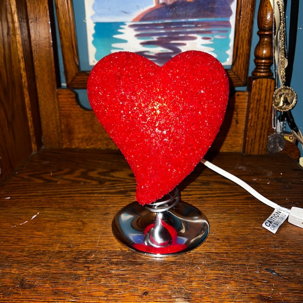 Heart Shaped Lamp - Etsy