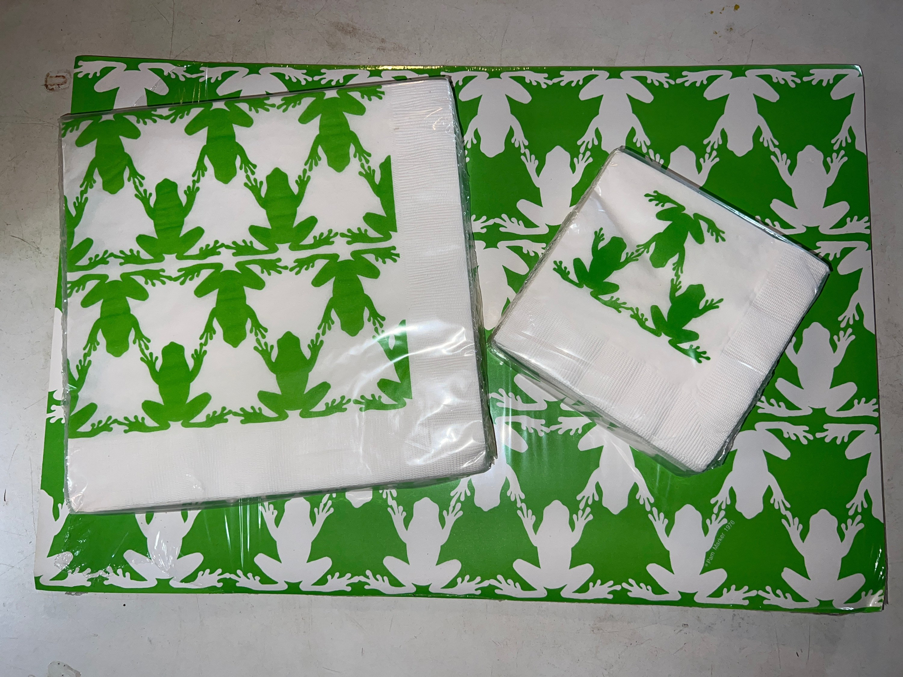 Vintage Pam Marker Frog Placemats and Napkins. Vintage 1960’s Frogs ...
