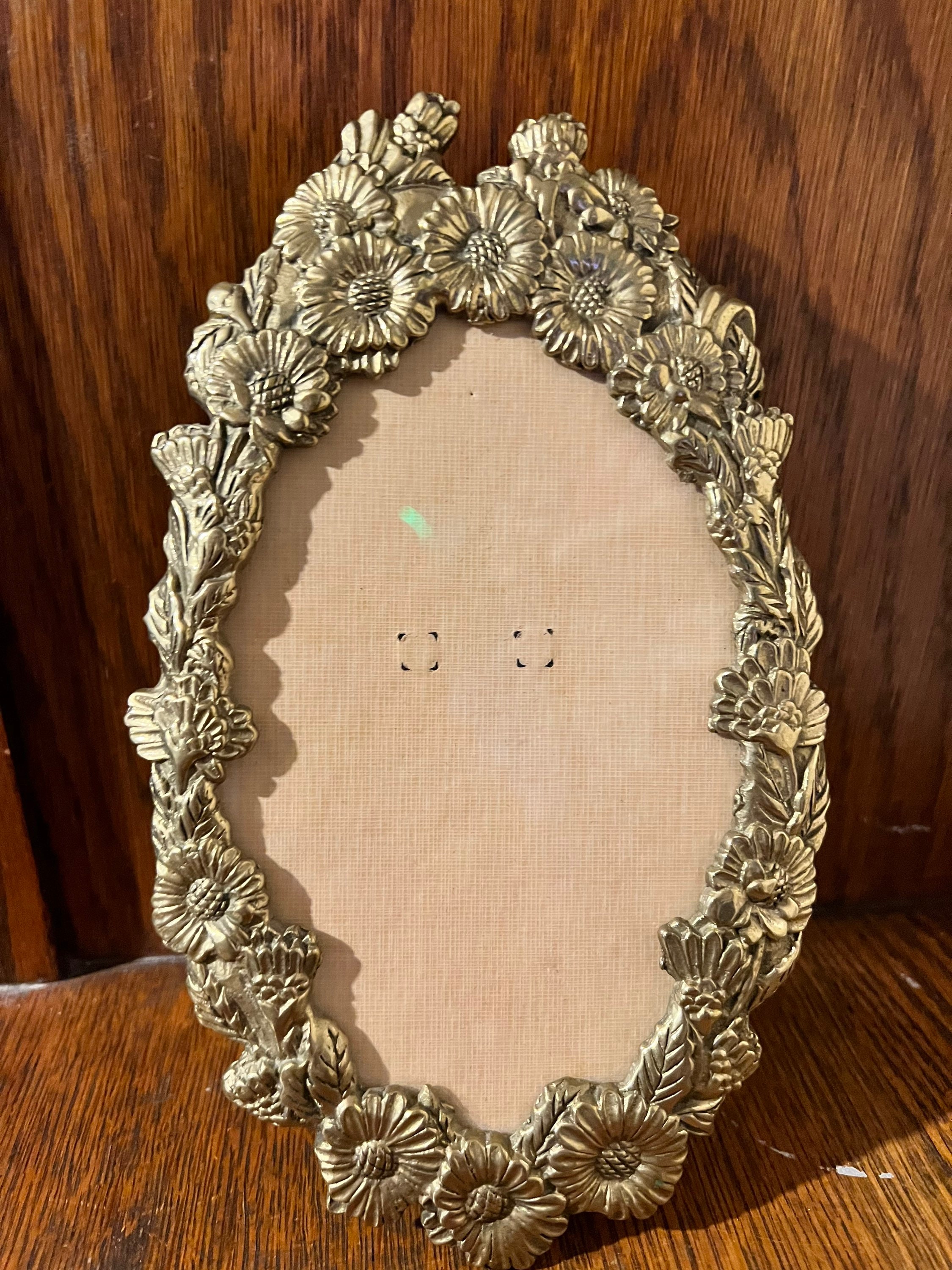 Vintage Intricate Brass Frame. Vintage Brass Frame. Flowers In Brass ...