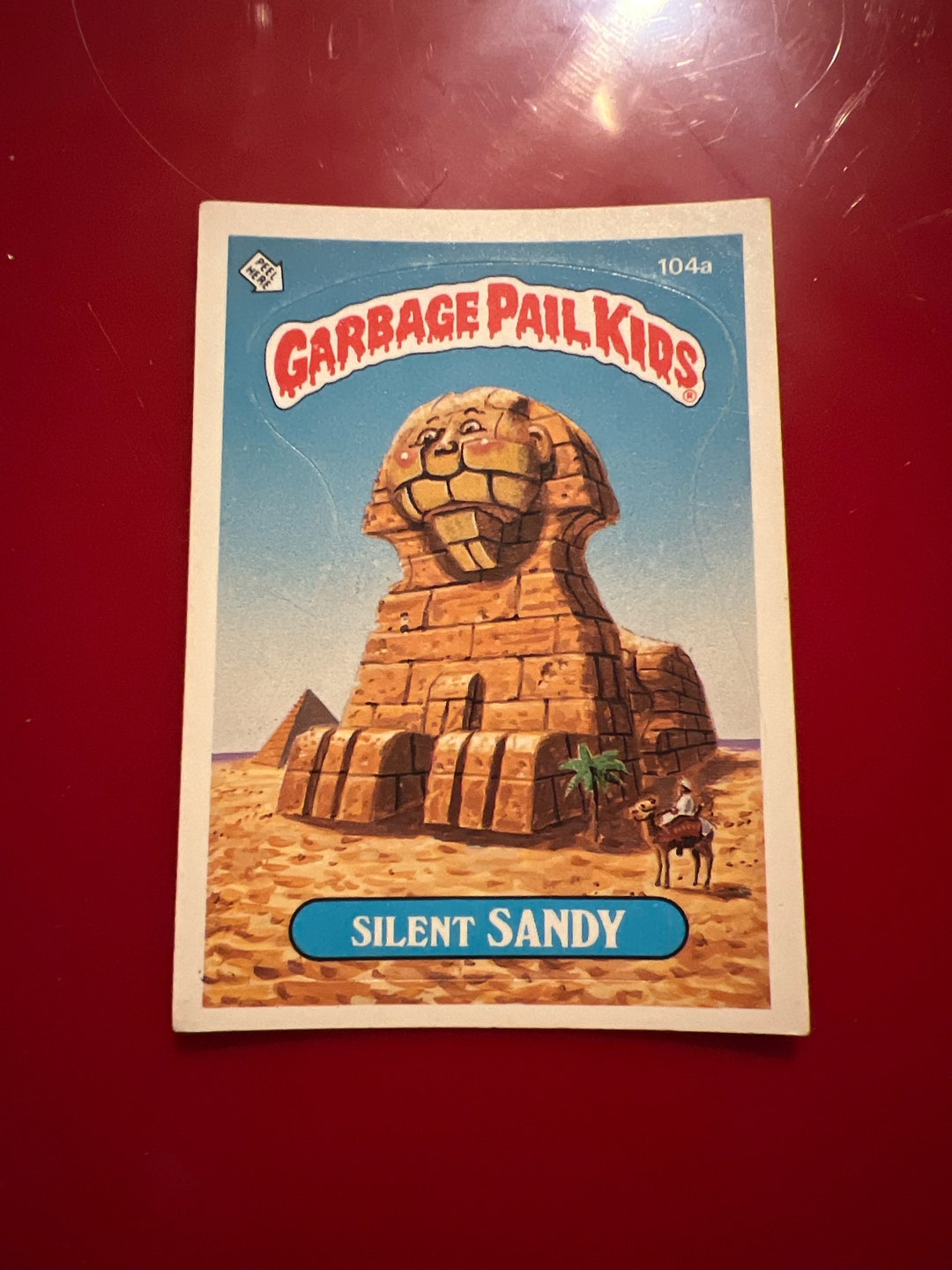 Vintage 1986 Garbage Pail Kids Cards, Silent Sandy Card 104a. - Etsy