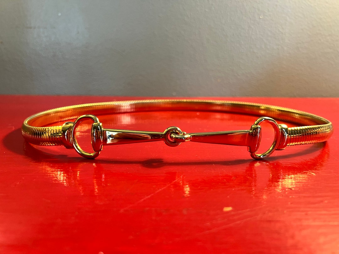 Vintage Gold Belt, Horse Bit Buckle. Gold Horse Bit Belt Buckle ...