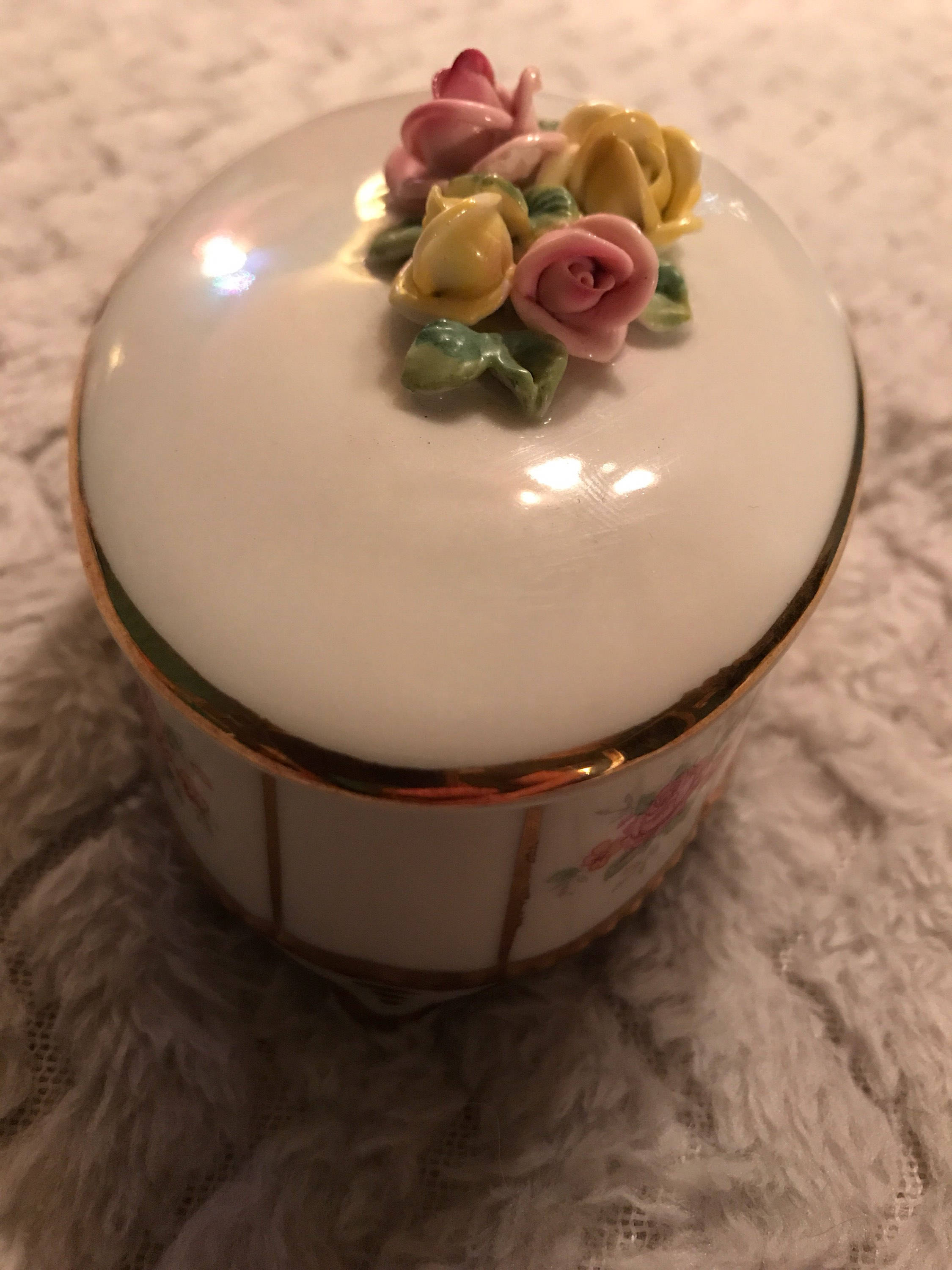 Vintage Bavarian Trinket Dish. Bavarian Flowers Dish. Bavarian ...