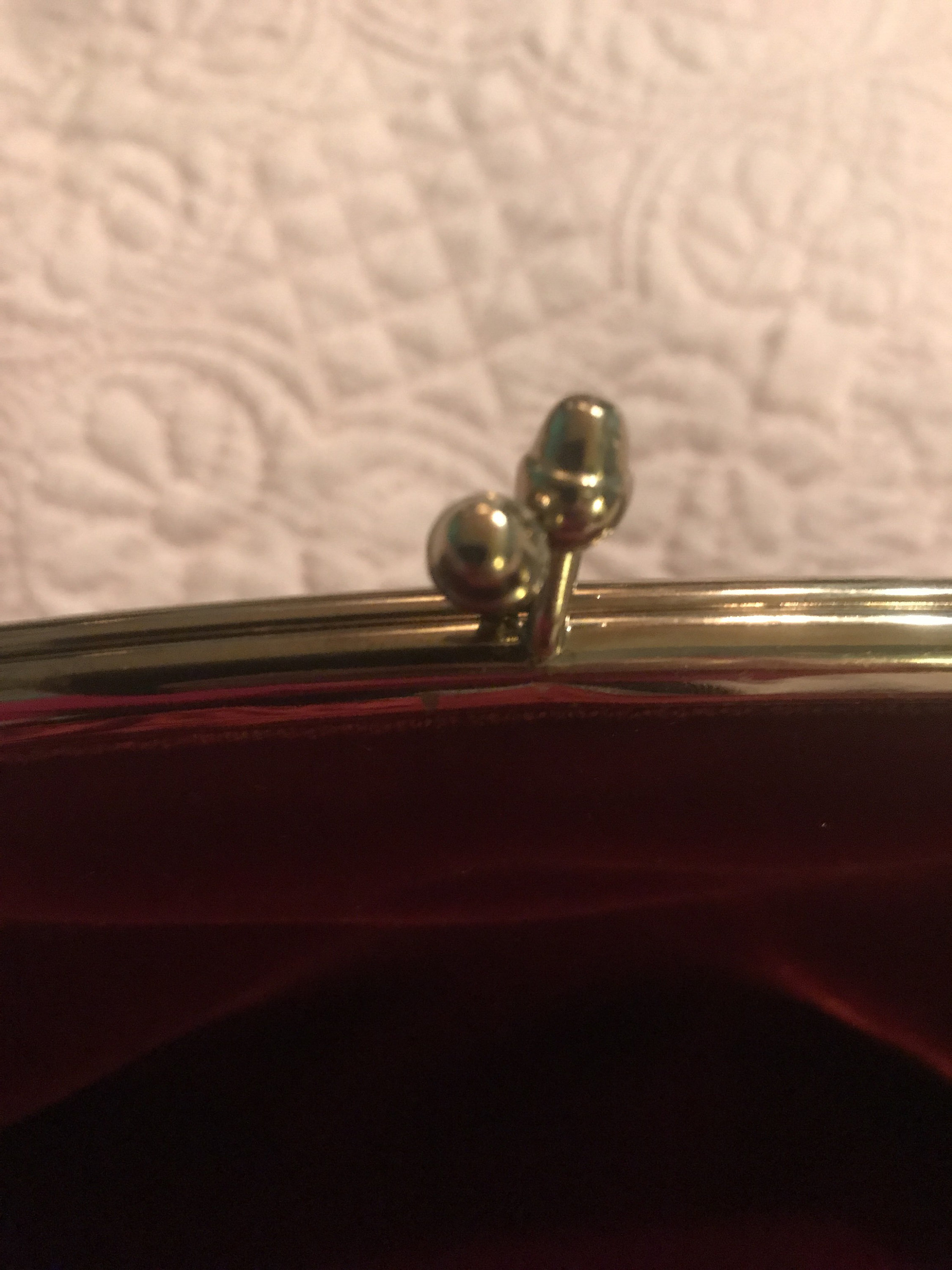 Vintage Ingber Red Clutch. Vintage Red Velvet Clutch Purse. Red Velvet ...