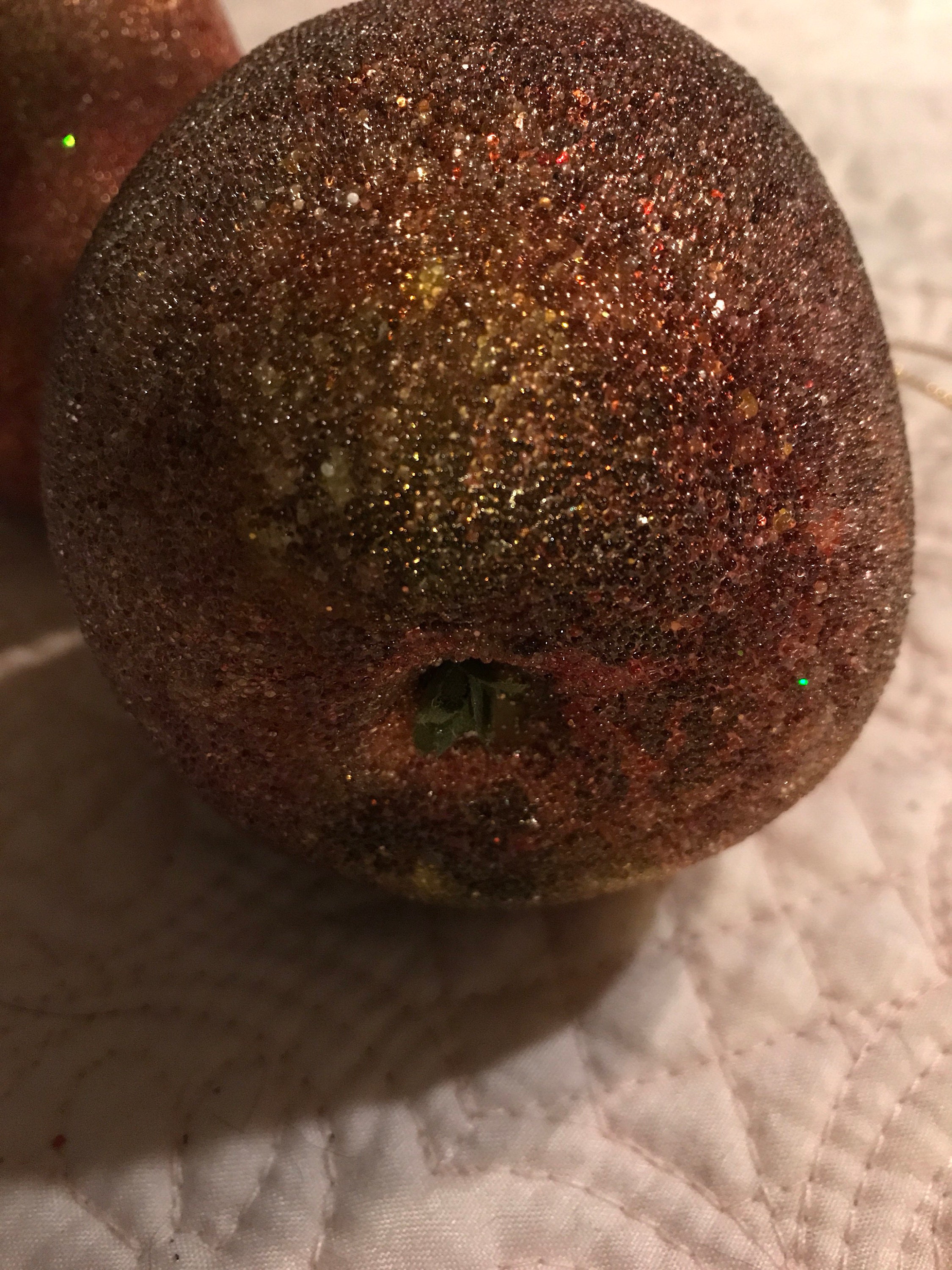 Vintage Beaded Fruit. Beaded Fruit Ornaments. Beaded Apple and Pear ...