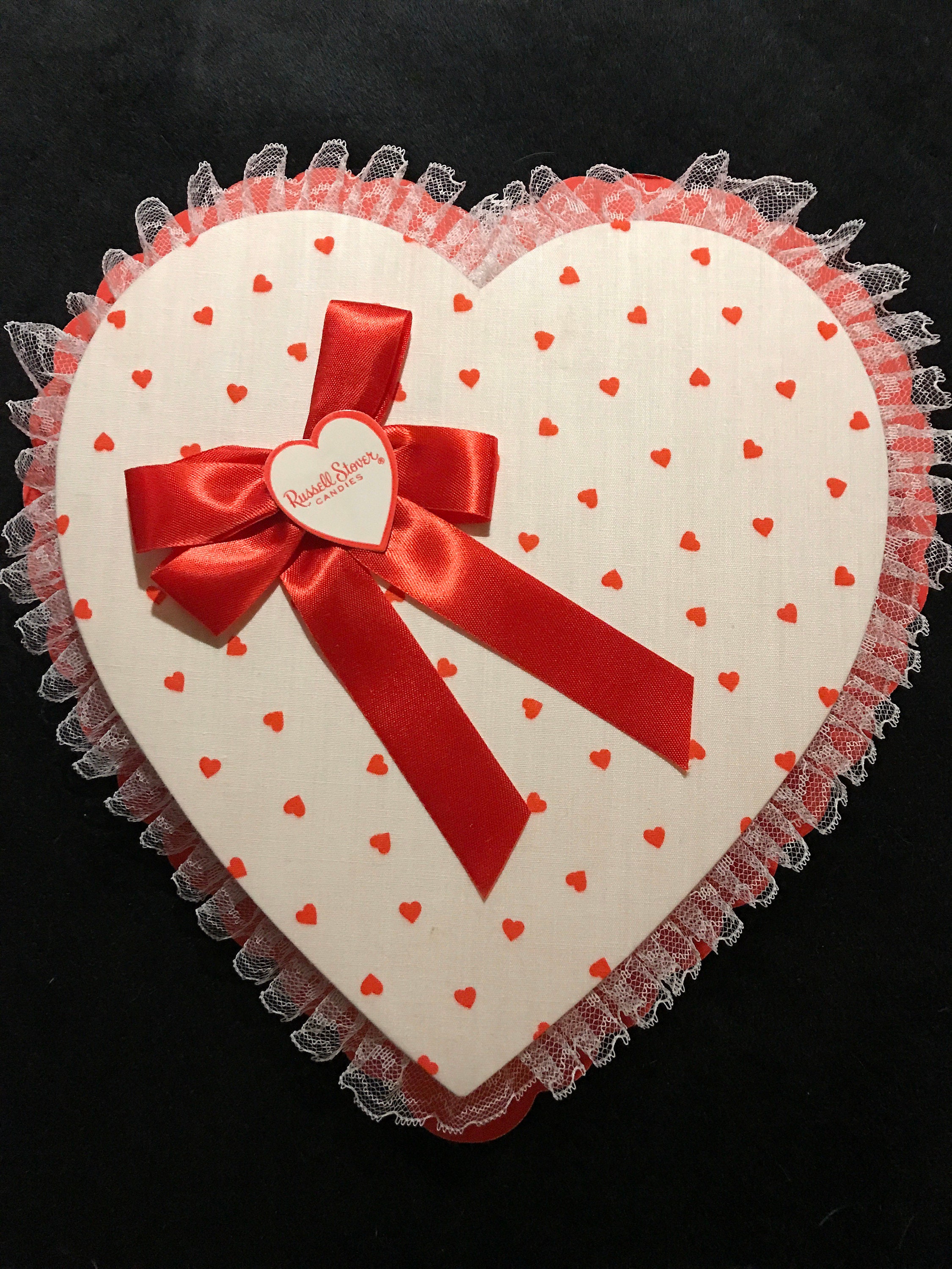 Valentines Day Heart Box. Valentine Heart. Russell Stover Heart Candy ...