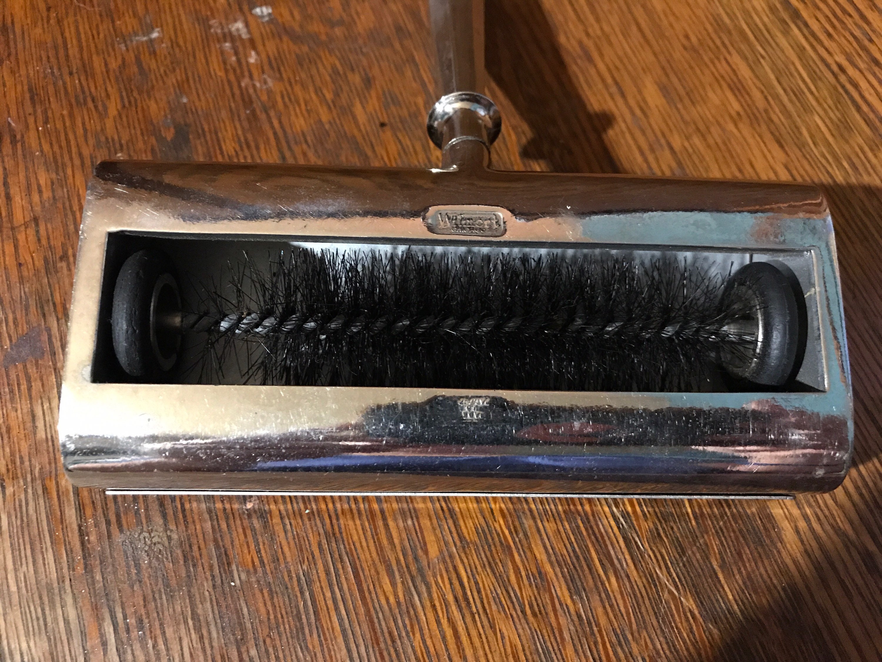 Vintage Silver Chrome Table Sweeper. Silent Butler. Chrome Crumb ...