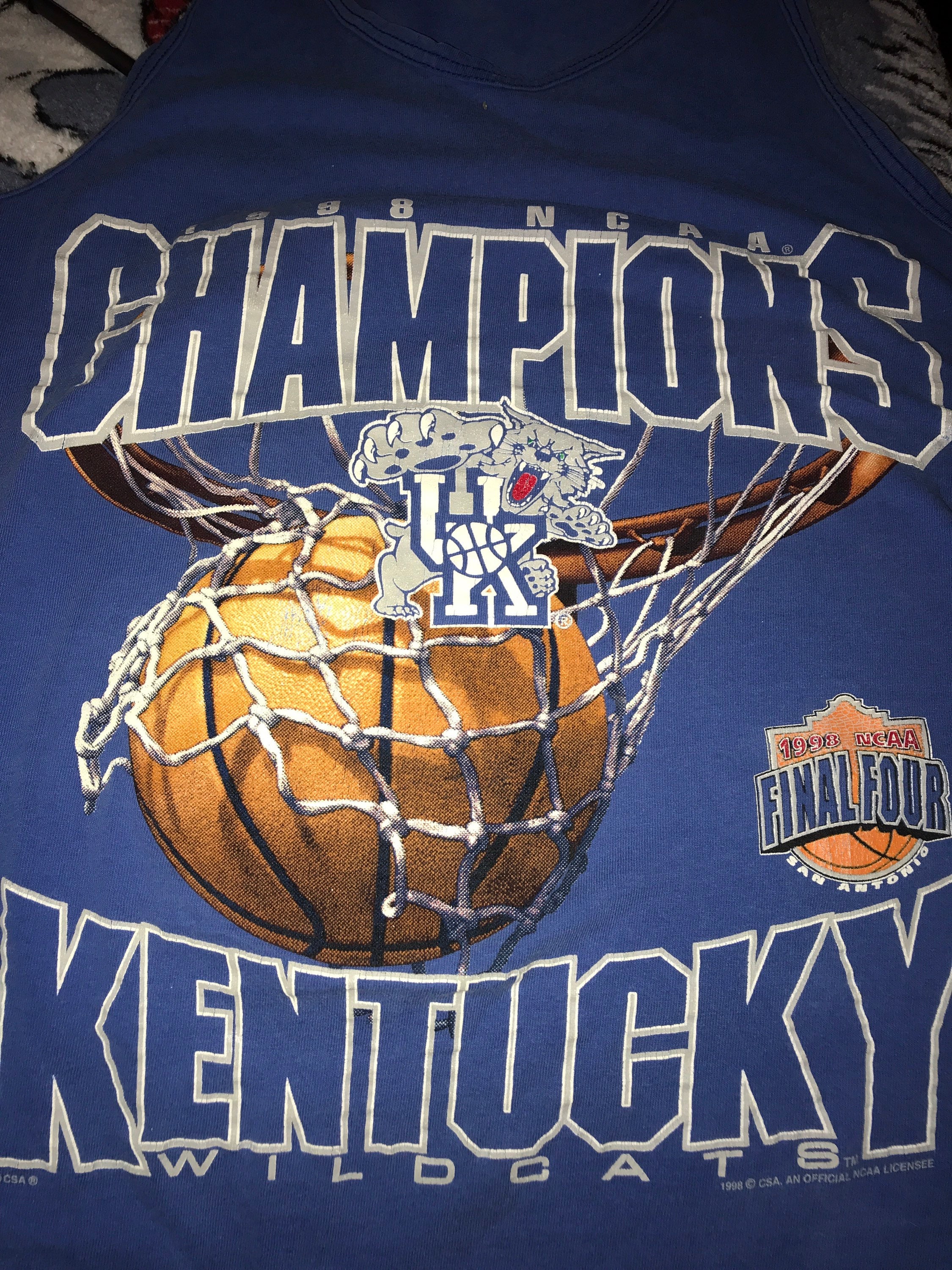 Vintage Kentucky Wildcat Tank. Kentucky Wildcats Final Four Champions ...