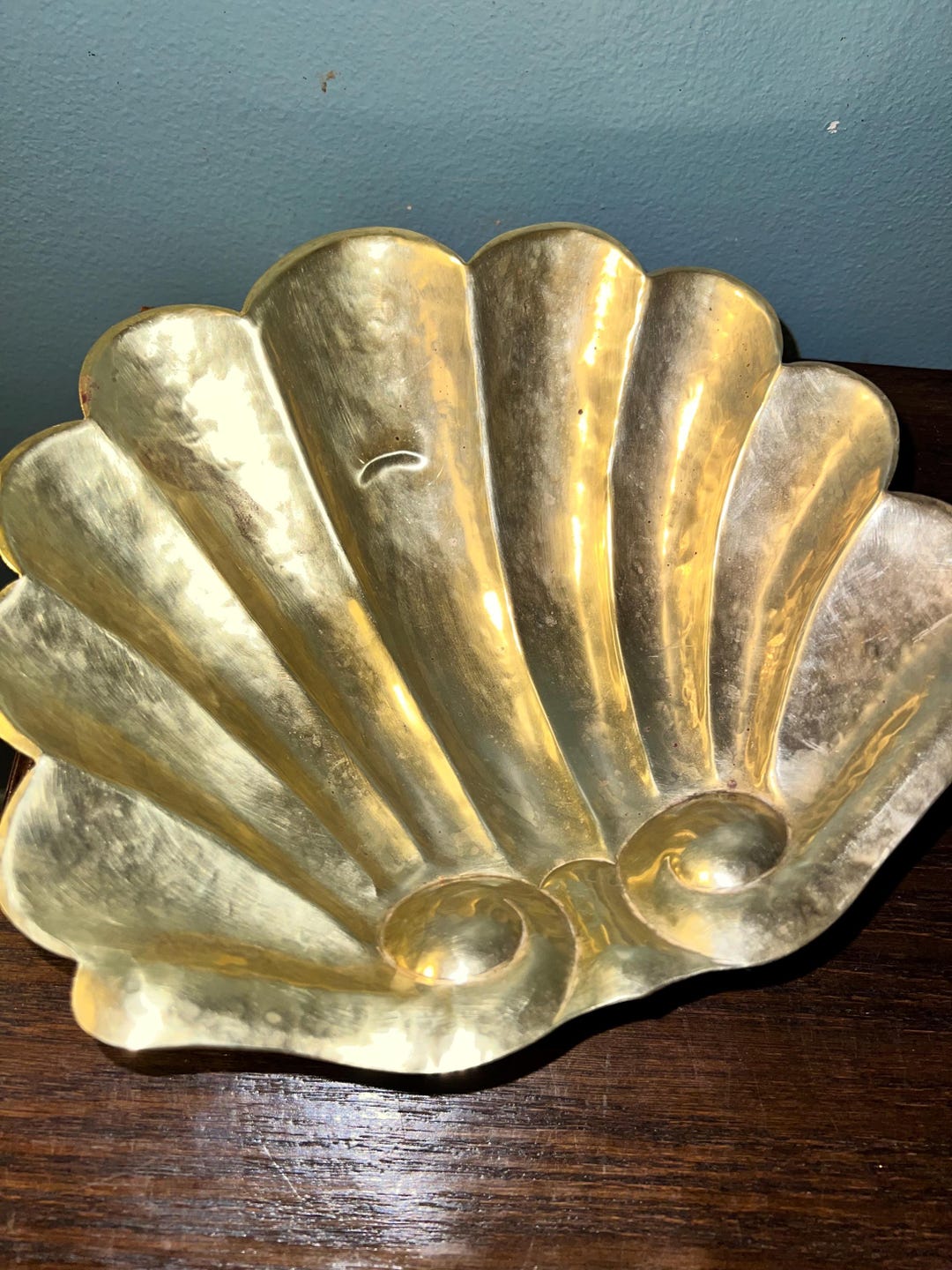 Vintage Brass Shell Dish. Key Holder, Trinket Dish - Etsy