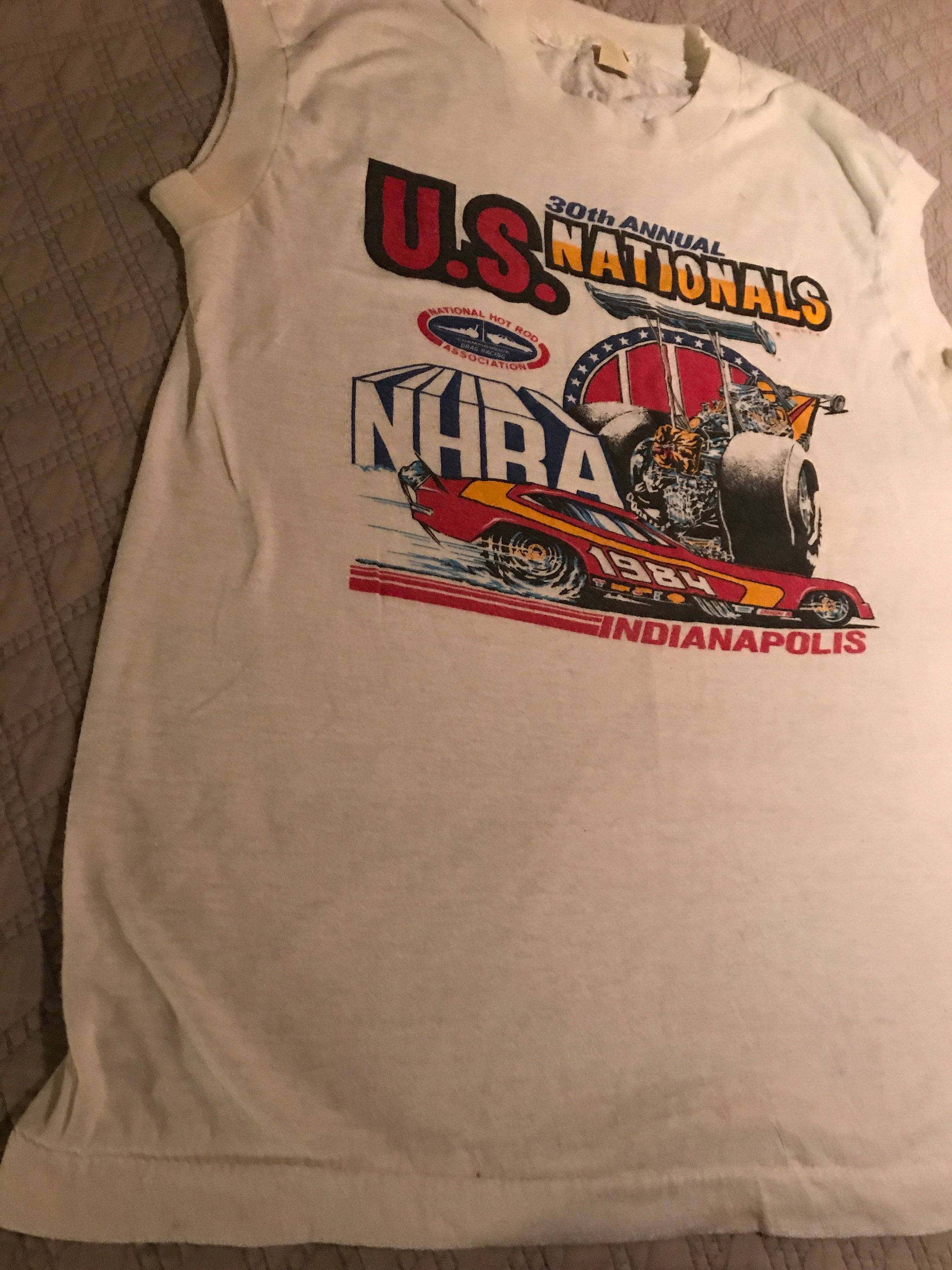 Vintage Drag Racing T-shirt. 80's T-Shirt Winston U.S. Nationals ...