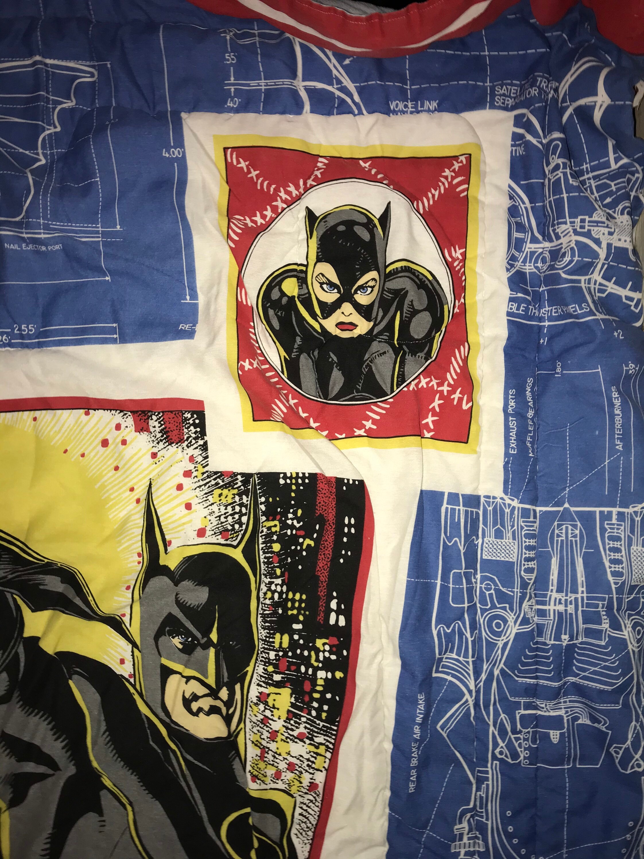 Vintage Batman Comforter. 1991 Batman Returns Twin Size Comforter ...