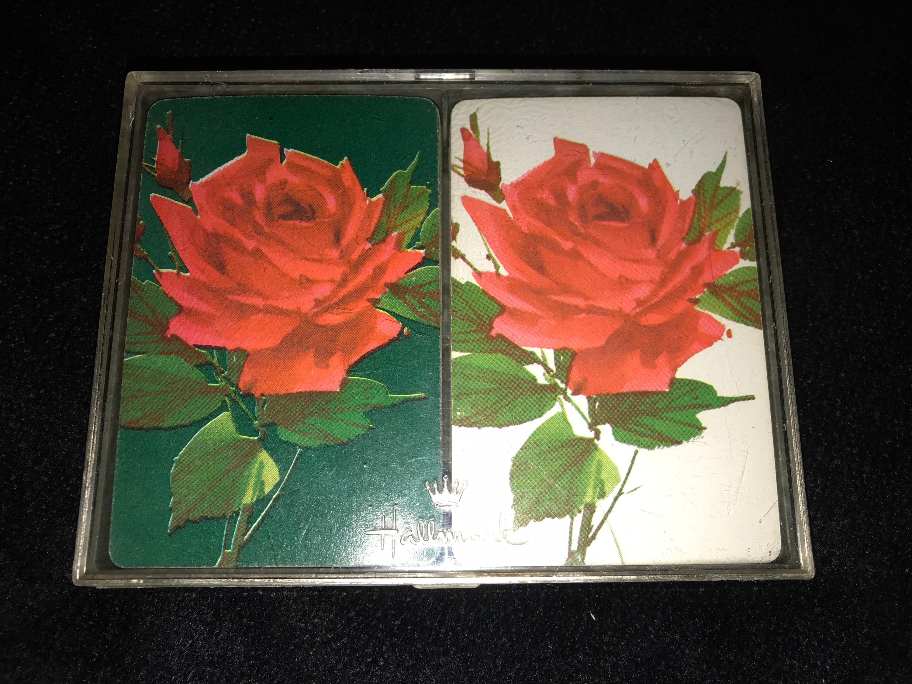 Vintage Playing Cards. Hallmark Red Rose Playing Cards. Playing Cards ...