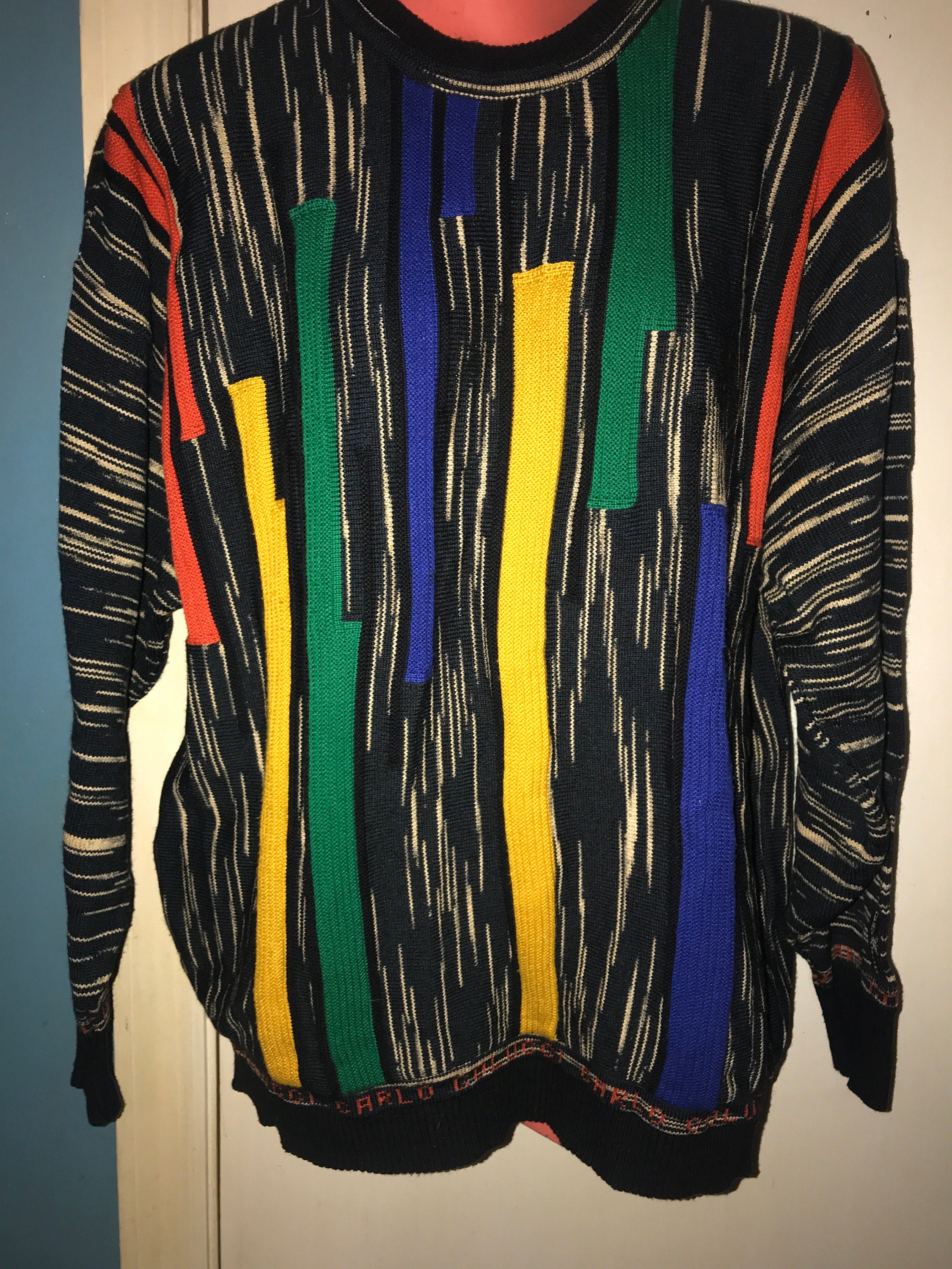 Vintage Carlo Colucci Sweater. Men’s Carlo Colucci Multi-Color Sweater ...