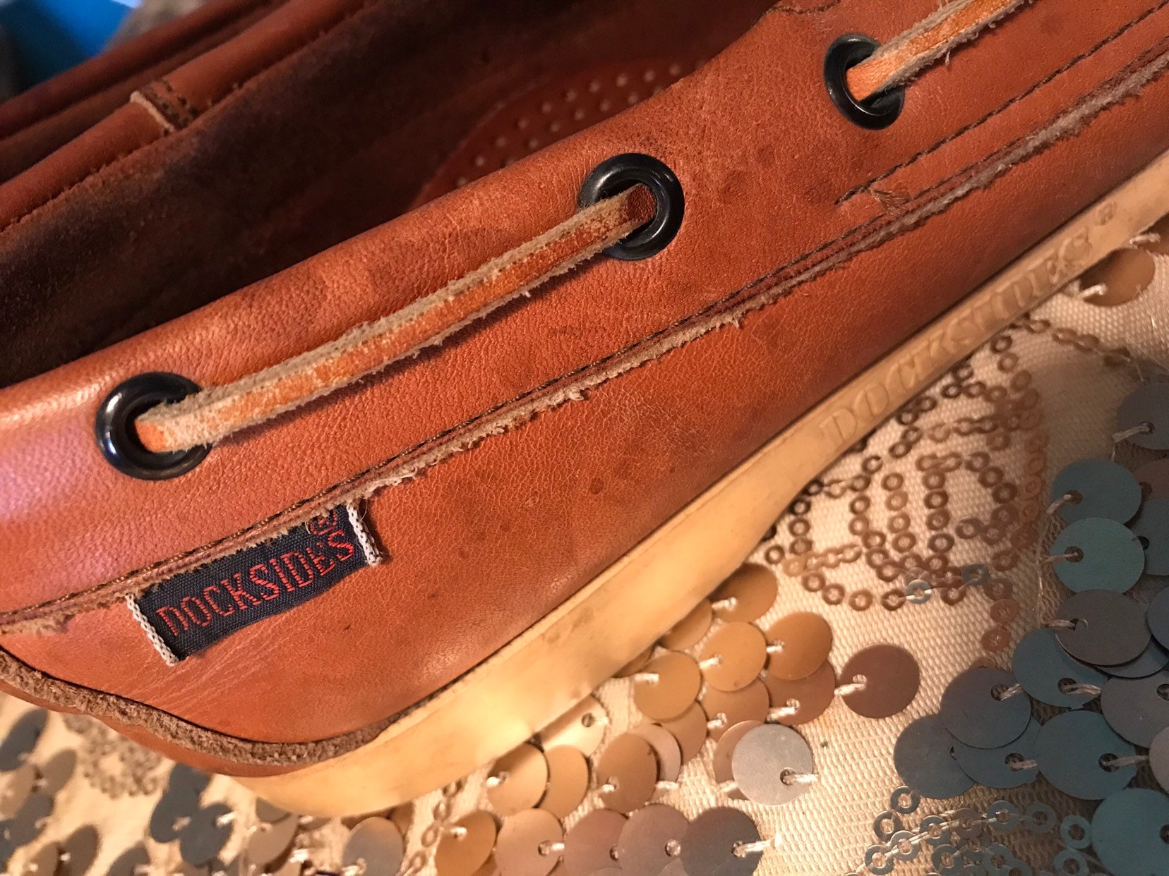Vintage Docksiders Shoes. Sebago Docksiders Boat Shoes. Sebago Brown ...
