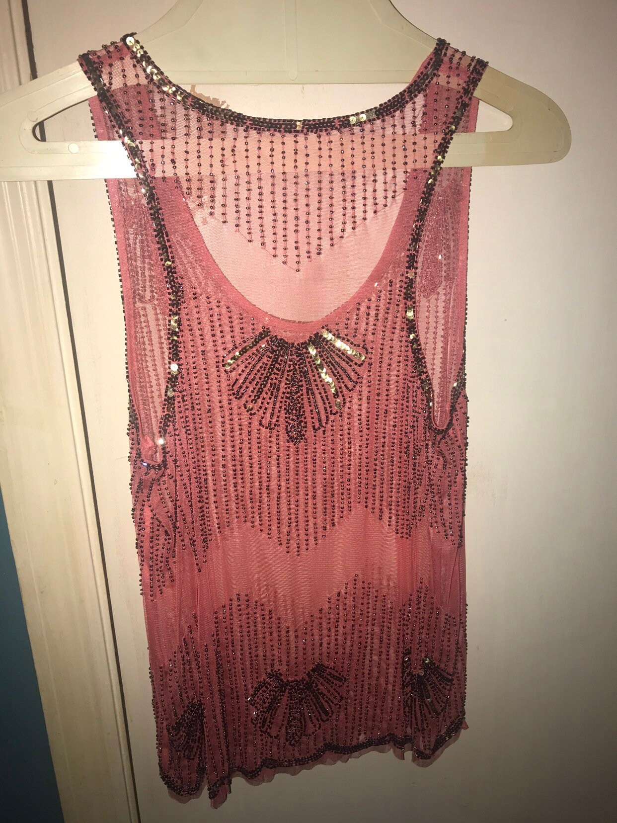 Vintage Beaded Sequin Tank Top. Beaded Tank. Vintage Beaded Sequin ...