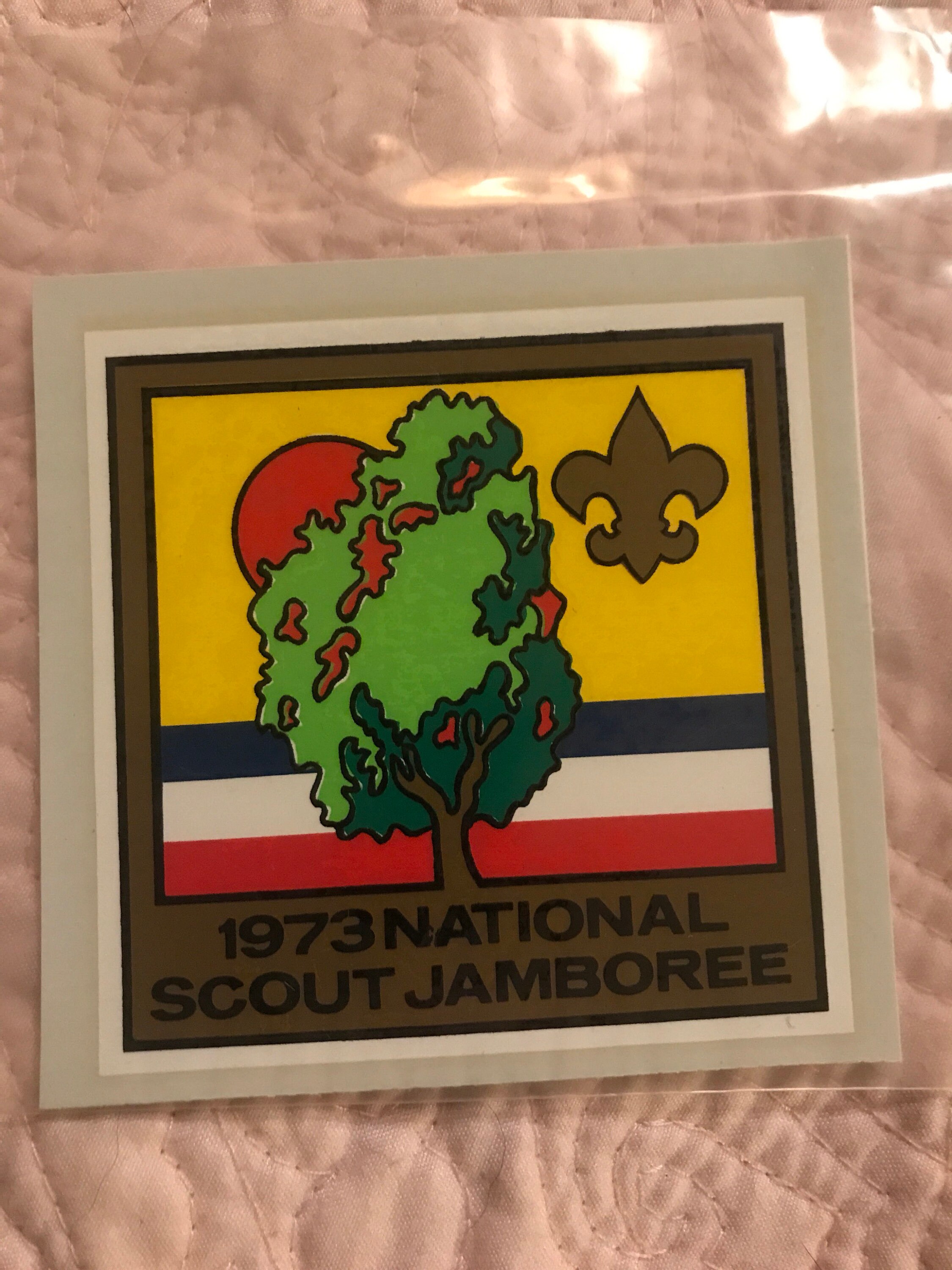Vintage 1973 Boy Scout, National Scout Jamboree Decal