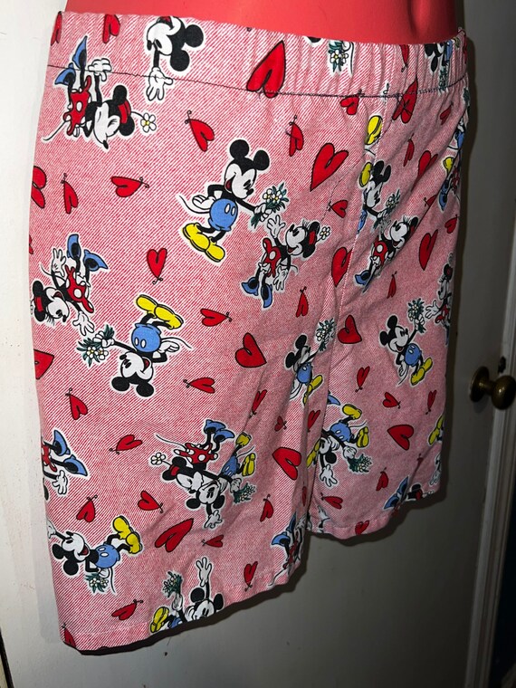 Vintage 1970’s Mickey and Minnie Mouse Shorts. Red Mi… - Gem