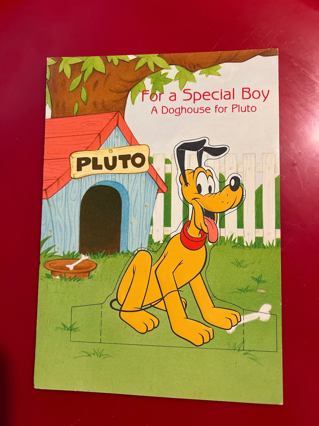 Vintage 1980s NOS Walt Disney, Pluto Birthday Card. Boys Happy Birthday ...
