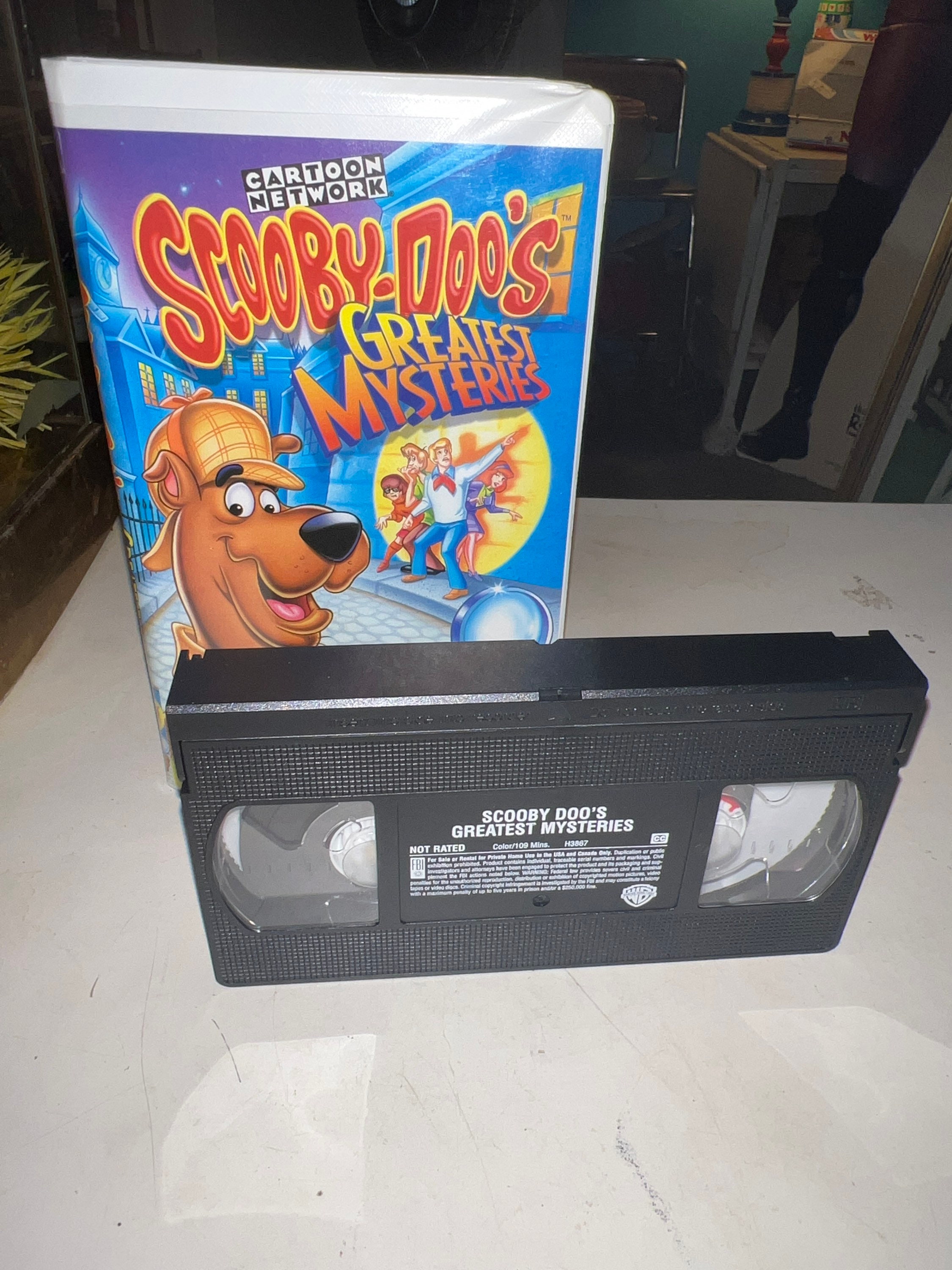 Vintage Scooby Doos Greatest Mysteries Vhs Tape Scooby Doo Movie With