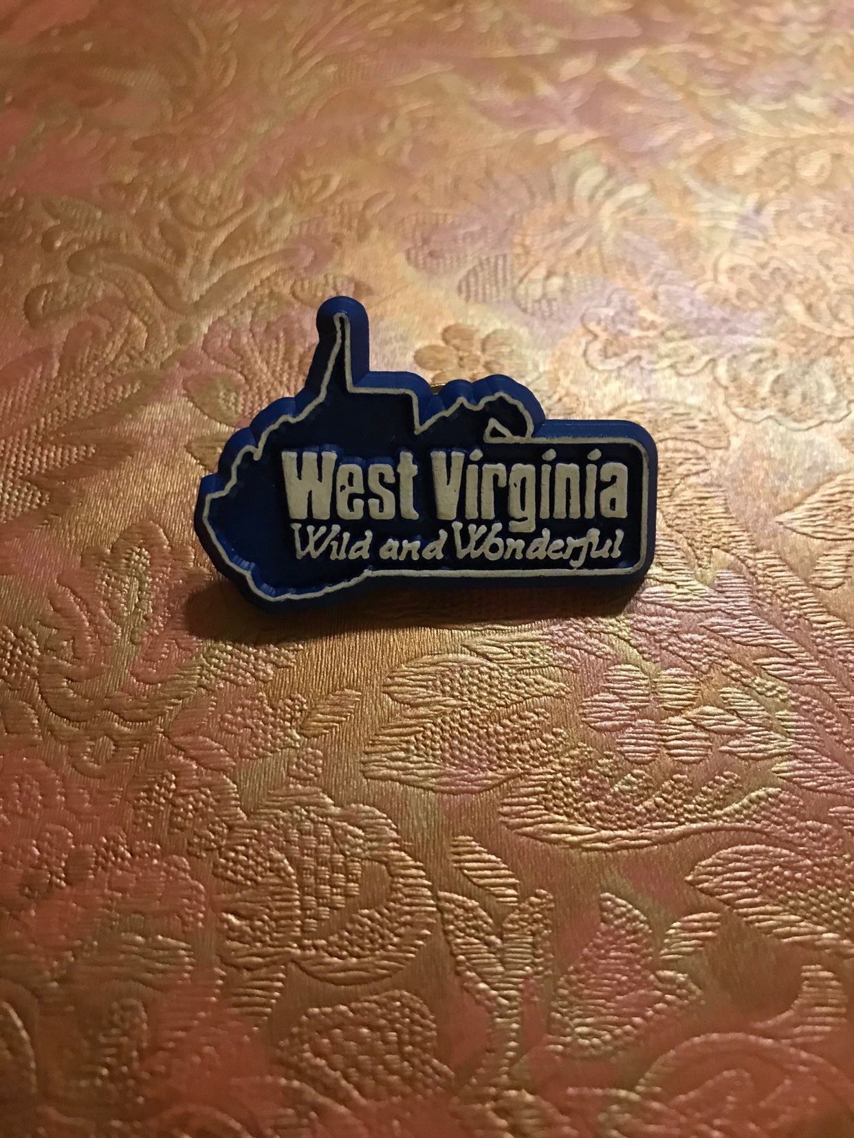 Vintage Lapel Pin. West Virginia Lapel Pin. Souvenir Pin. West Virginia ...