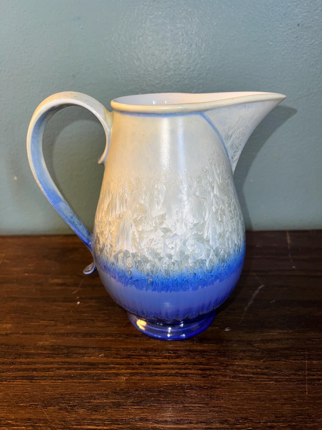 Vintage Portmeiron Pottery Fade to Blue Small Pitcher, Stoke on Trent ...