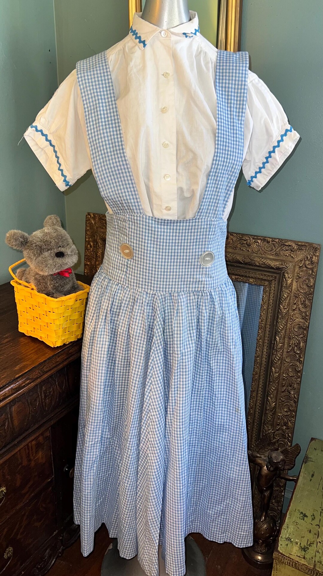 Vintage 1980s Dorothy Costume, Handmade Dorothy Dress and Christian ...