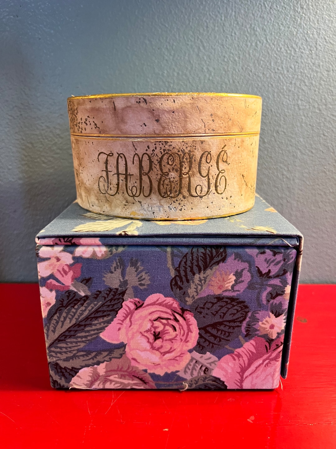 Vintage Faberge, Act IV Powder Box. Act IV, Faberge Dusting Powder ...