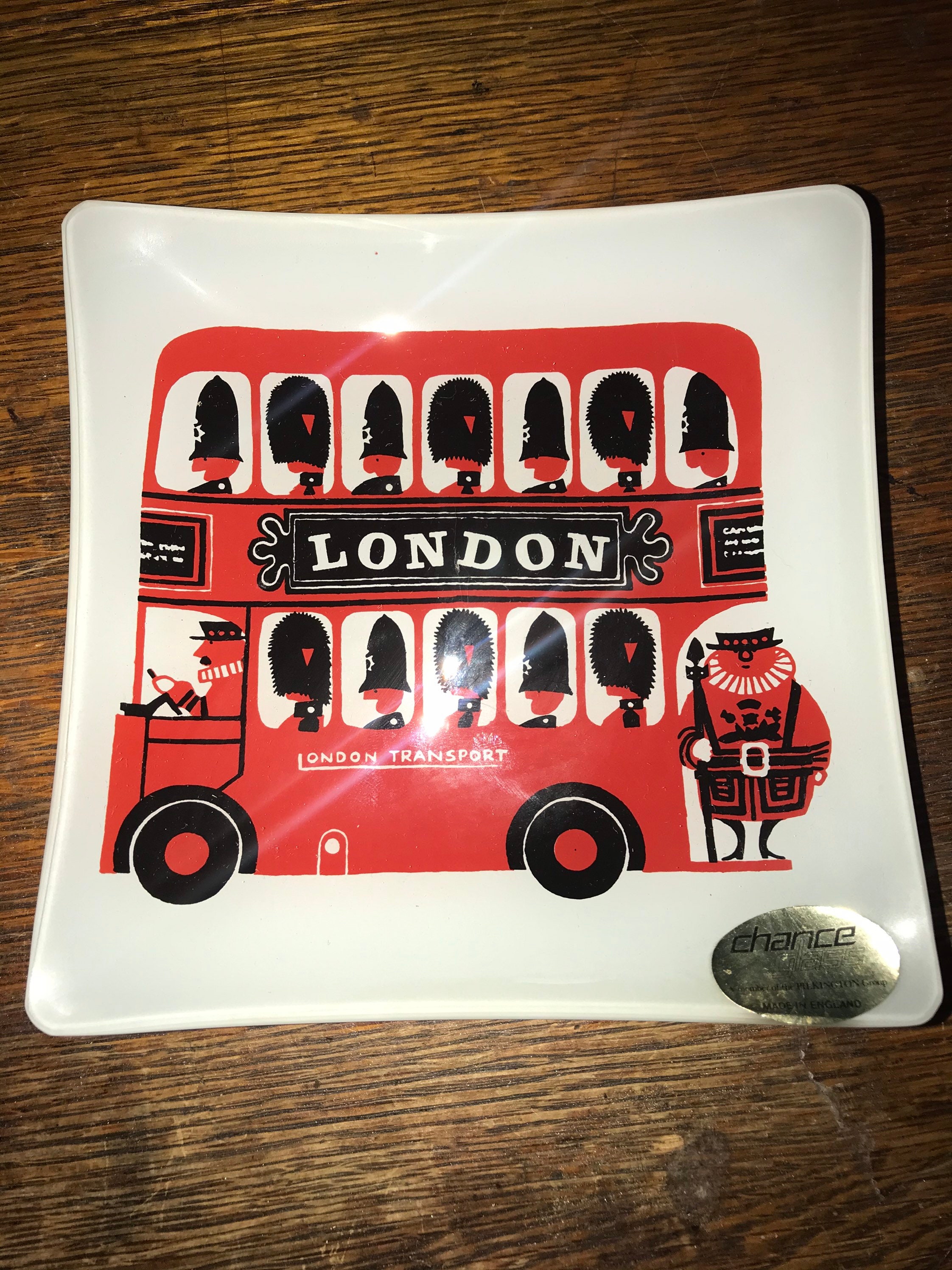 Rare Vintage 1970’s Chance Glass Sights of London Trinket Dish. Kenneth ...