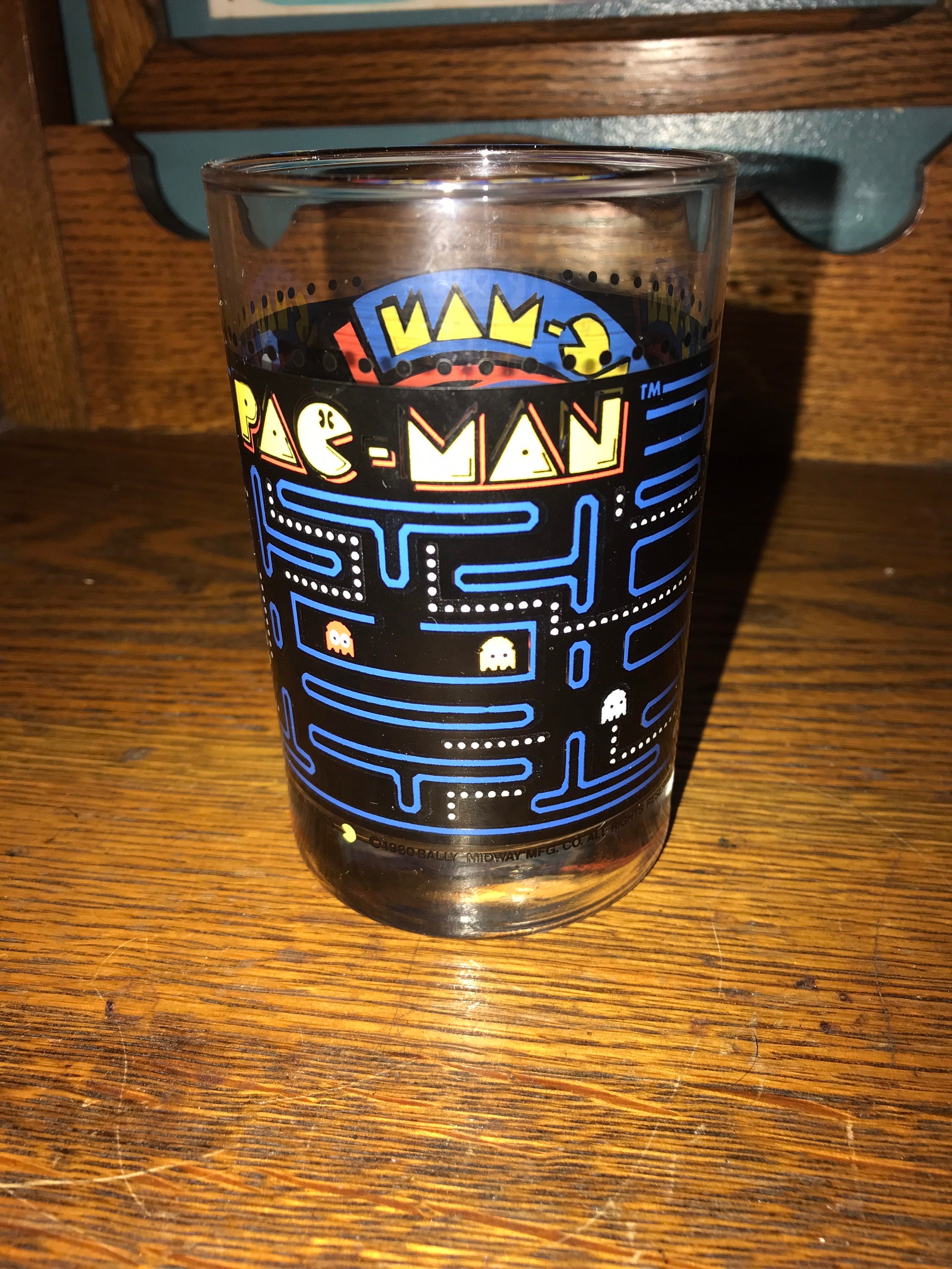 Vintage Pac-Man Glass. Arby’s Pac-Man Glass. 1980 Pac-Man Collectible ...