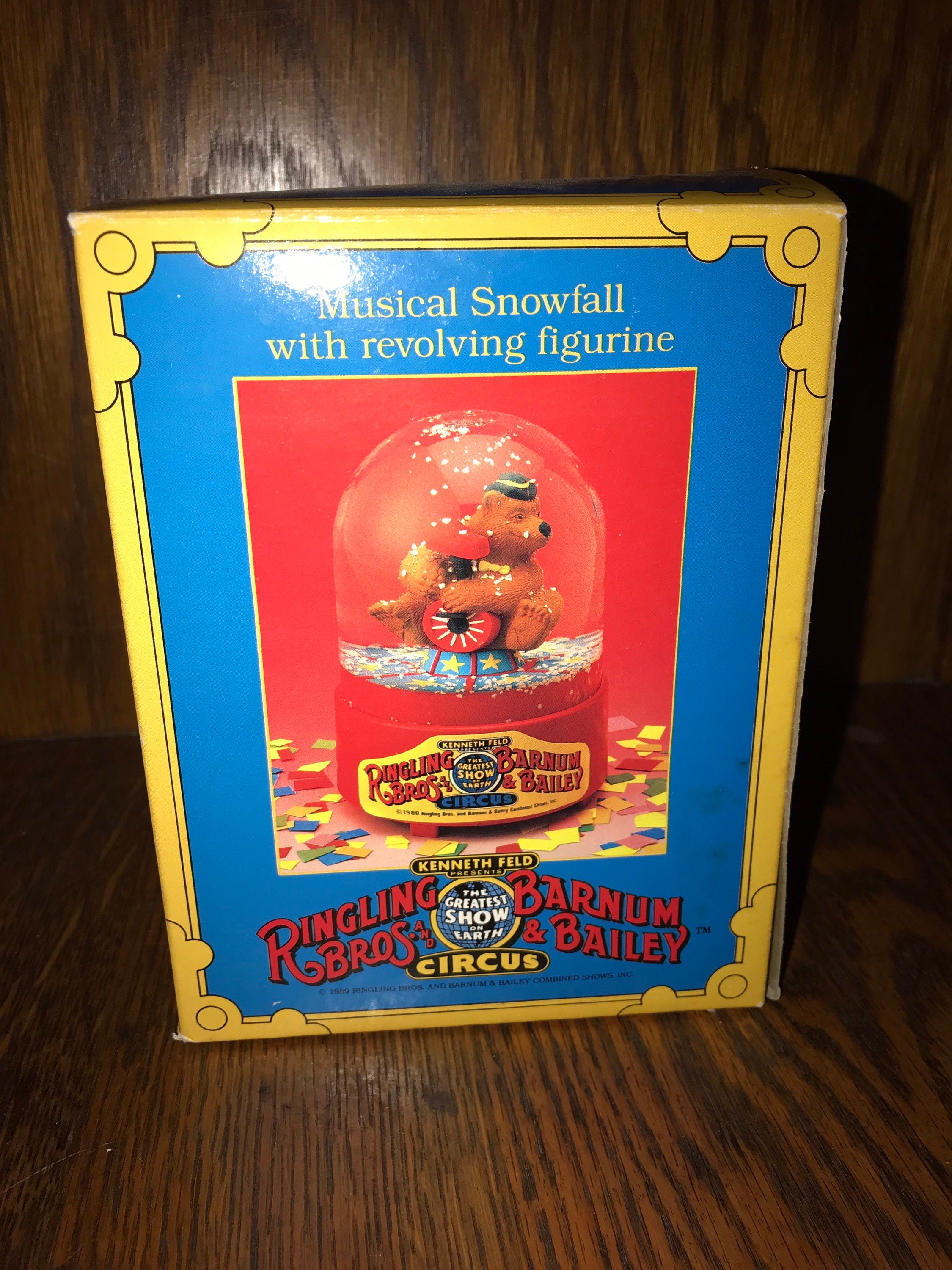 Vintage Ringling Bros and Barnum and Bailey Snow Globe. 1986 NOS Circus ...