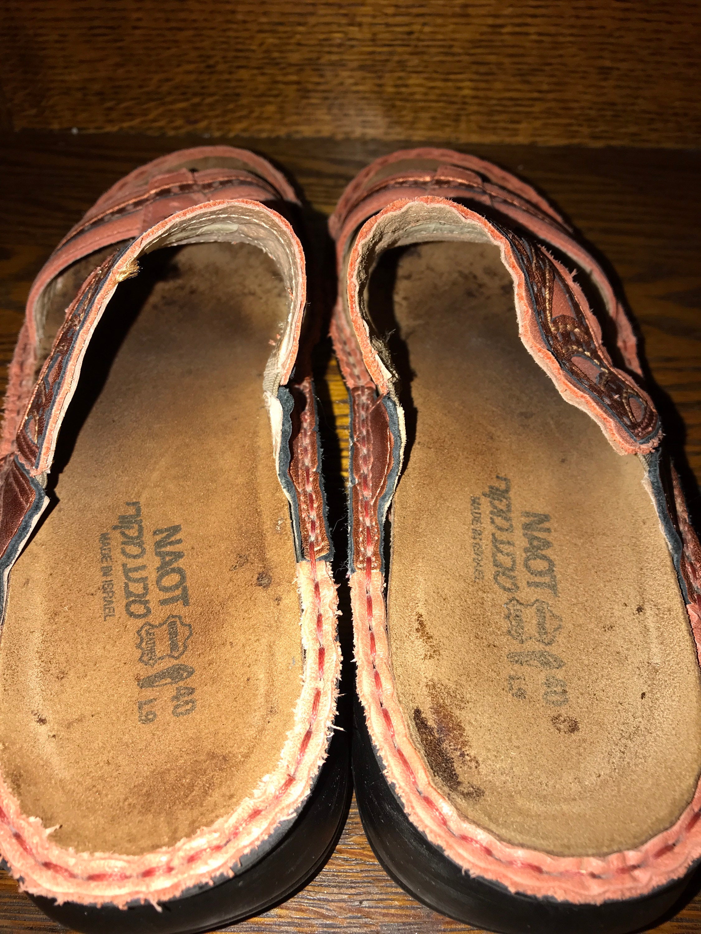 Vintage Naot Sandals. Naot Coral Leather Sandals. Naot Israel Shoes ...