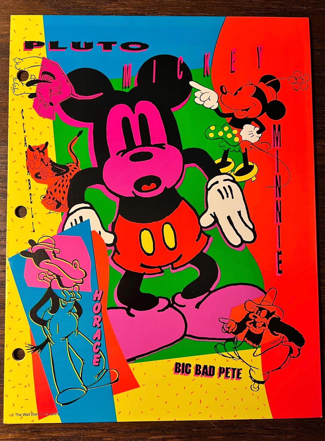 Vintage 1980’s Disney’s Mickey Mouse and Friends Mead School Folders ...