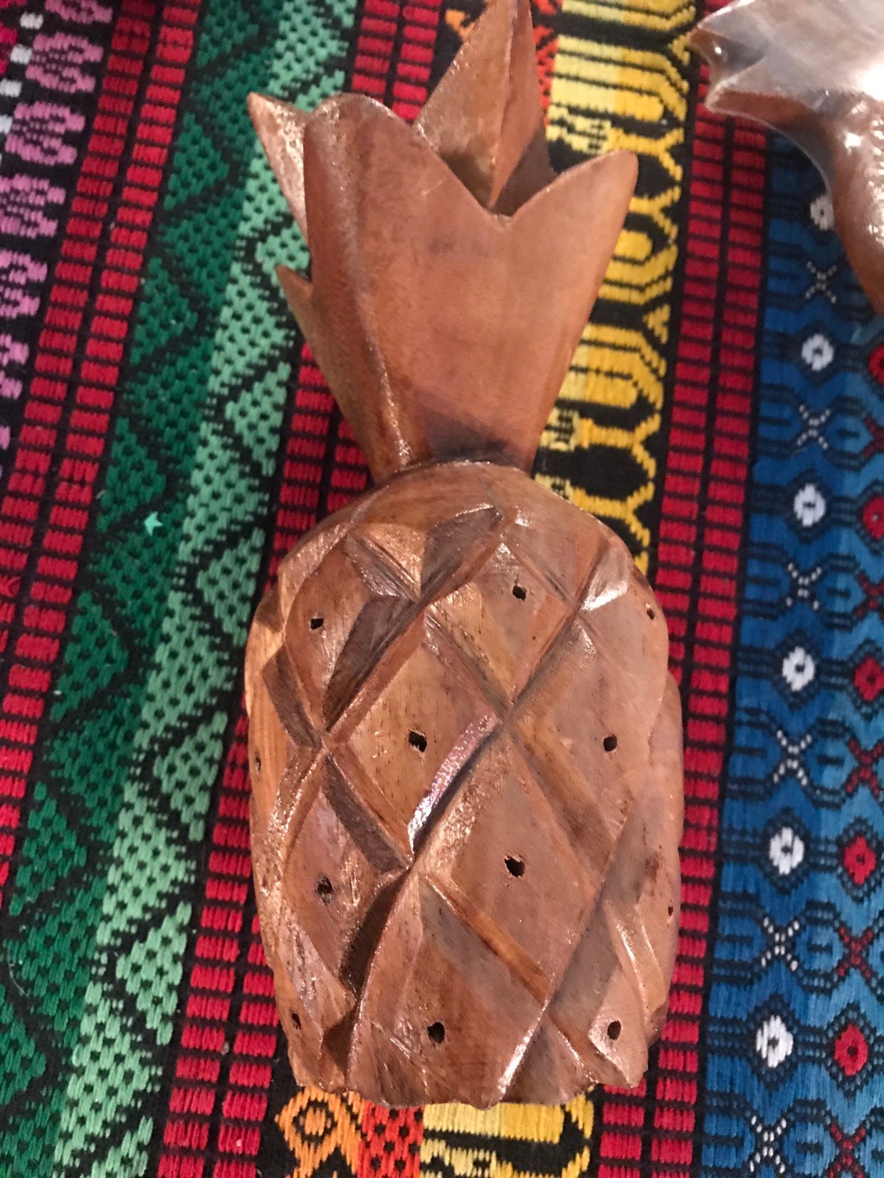 Vintage Monkey Wood Pineapple. Set of Four Monkey Wood Hawaii ...