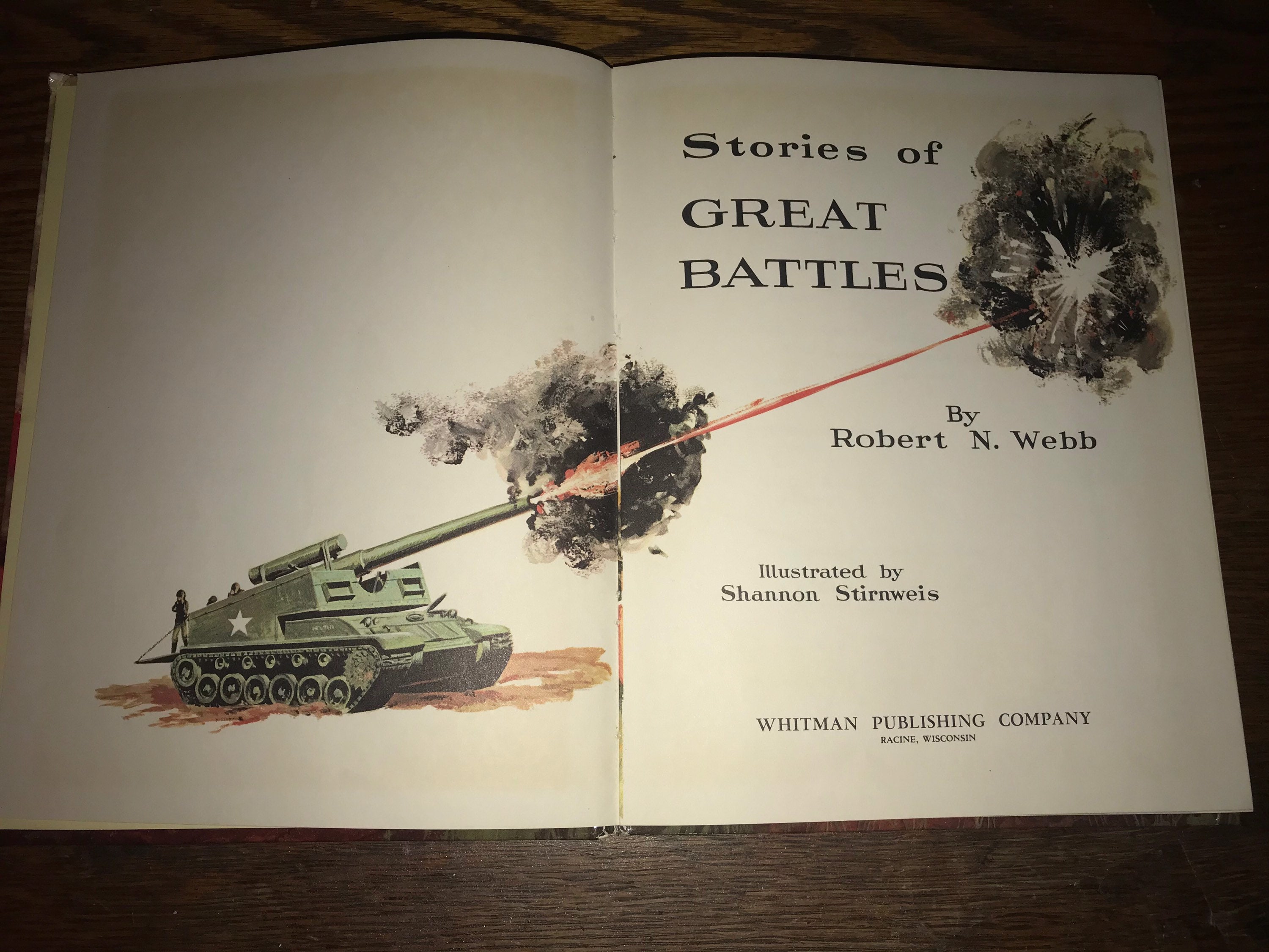 Vintage 1960 Book, Stories of Great Battles. A Whitman Badger Book ...