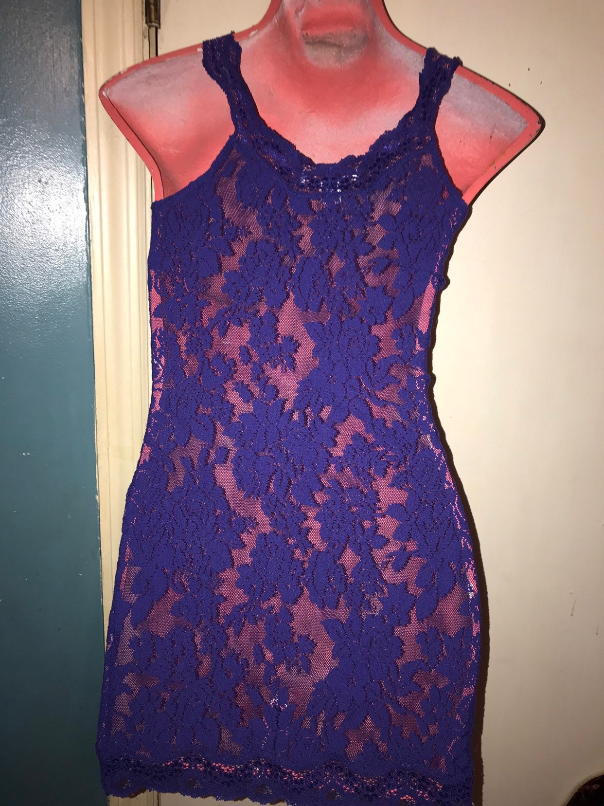 Vintage Victorias Secret Lingerie. Victorias Secret Purple Lace Dress ...