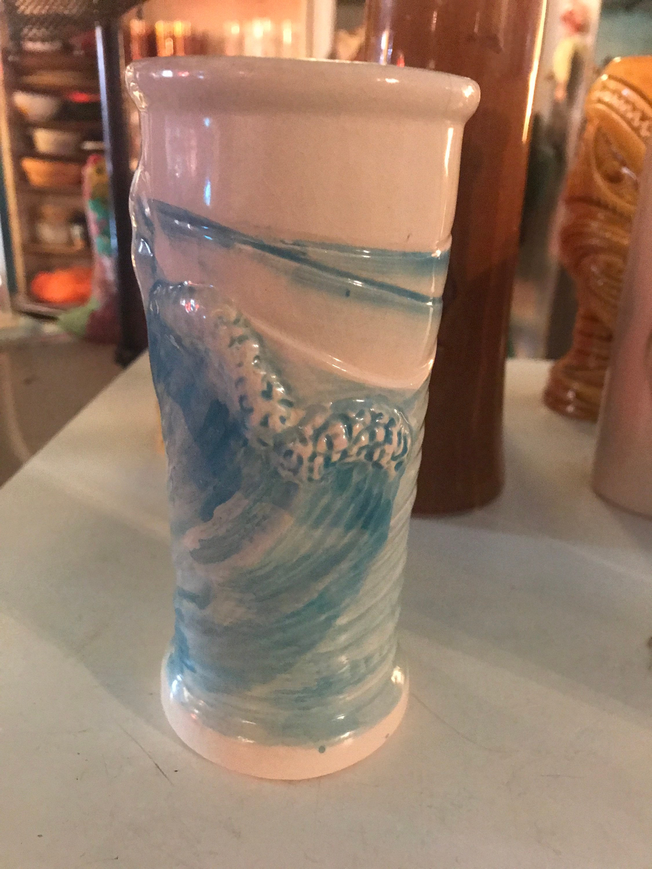 Vintage OMC Surfer Girl Tiki Mug. Vintage Hawaiian Cocktail Glass ...