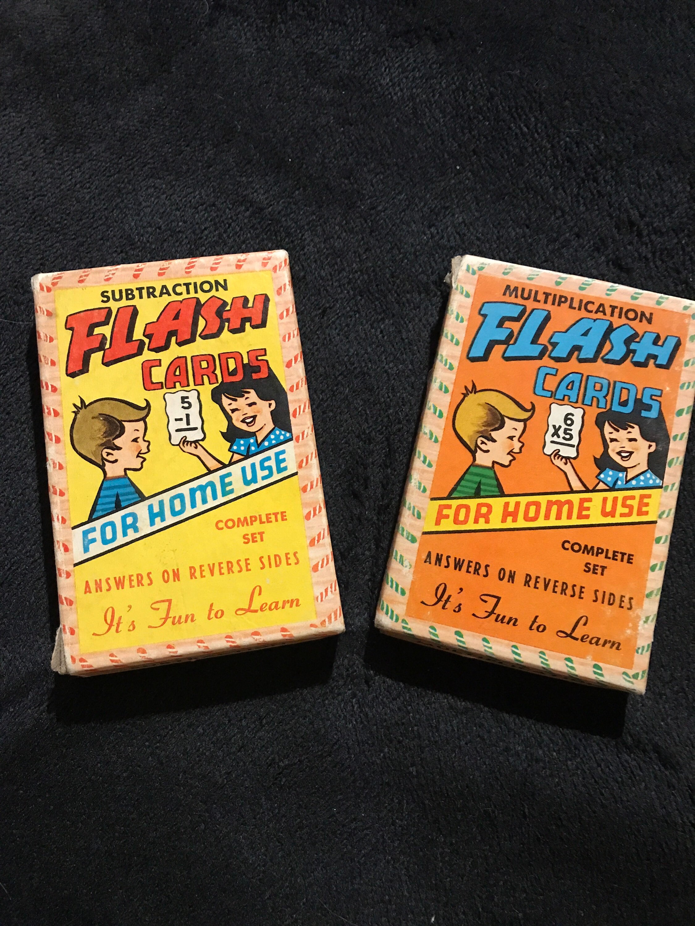 Vintage Children’s Flash Cards. Two Sets Warren Paper Products Company ...