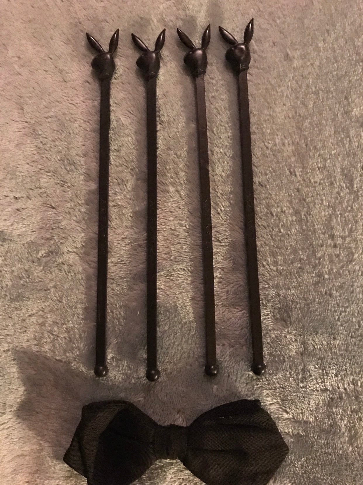 Vintage Playboy Bunny Stir Sticks. Playboy Swizzle Sticks. Plastic ...